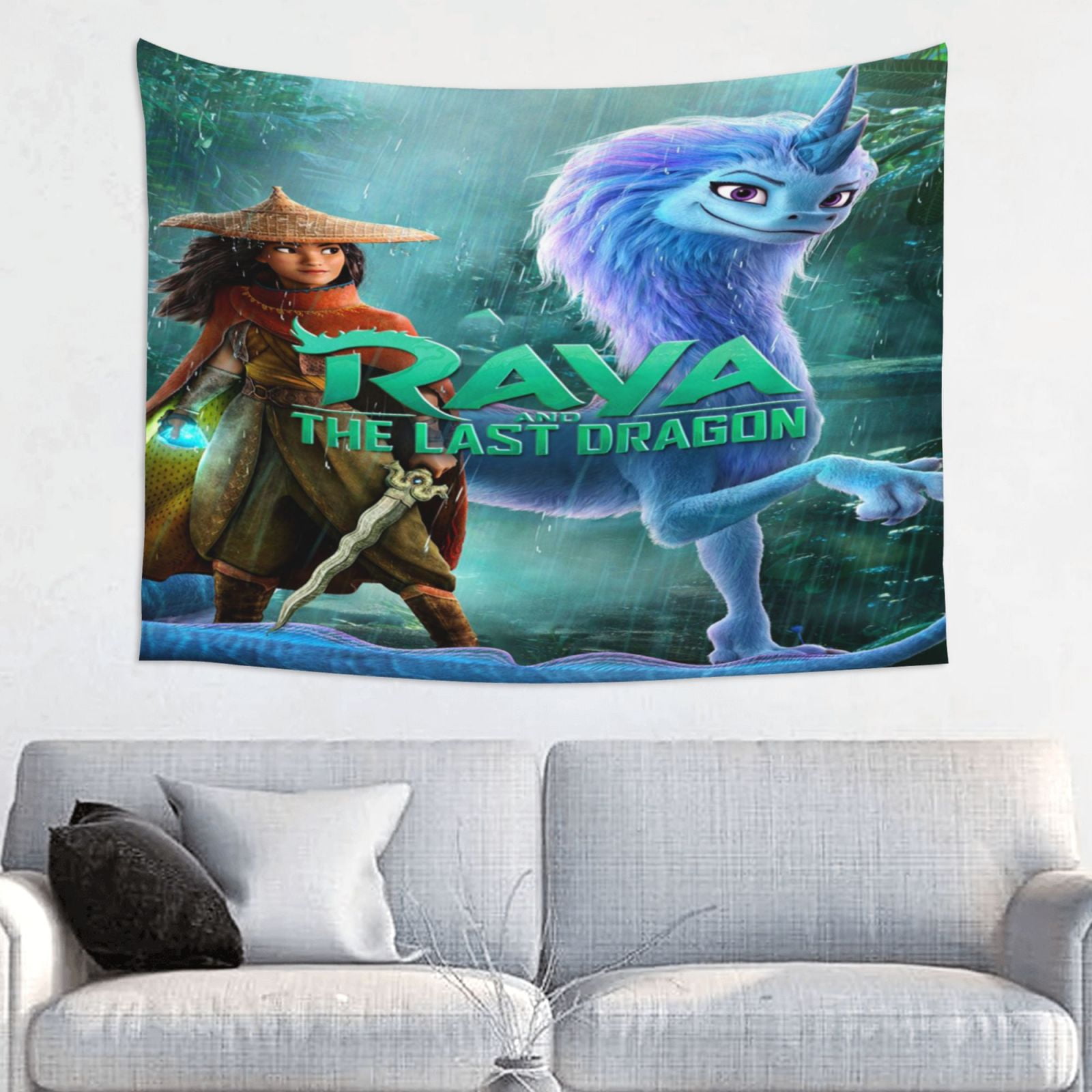 Raya and the Last Dra-go Tapestry Anime Poster Large Background Wall ...