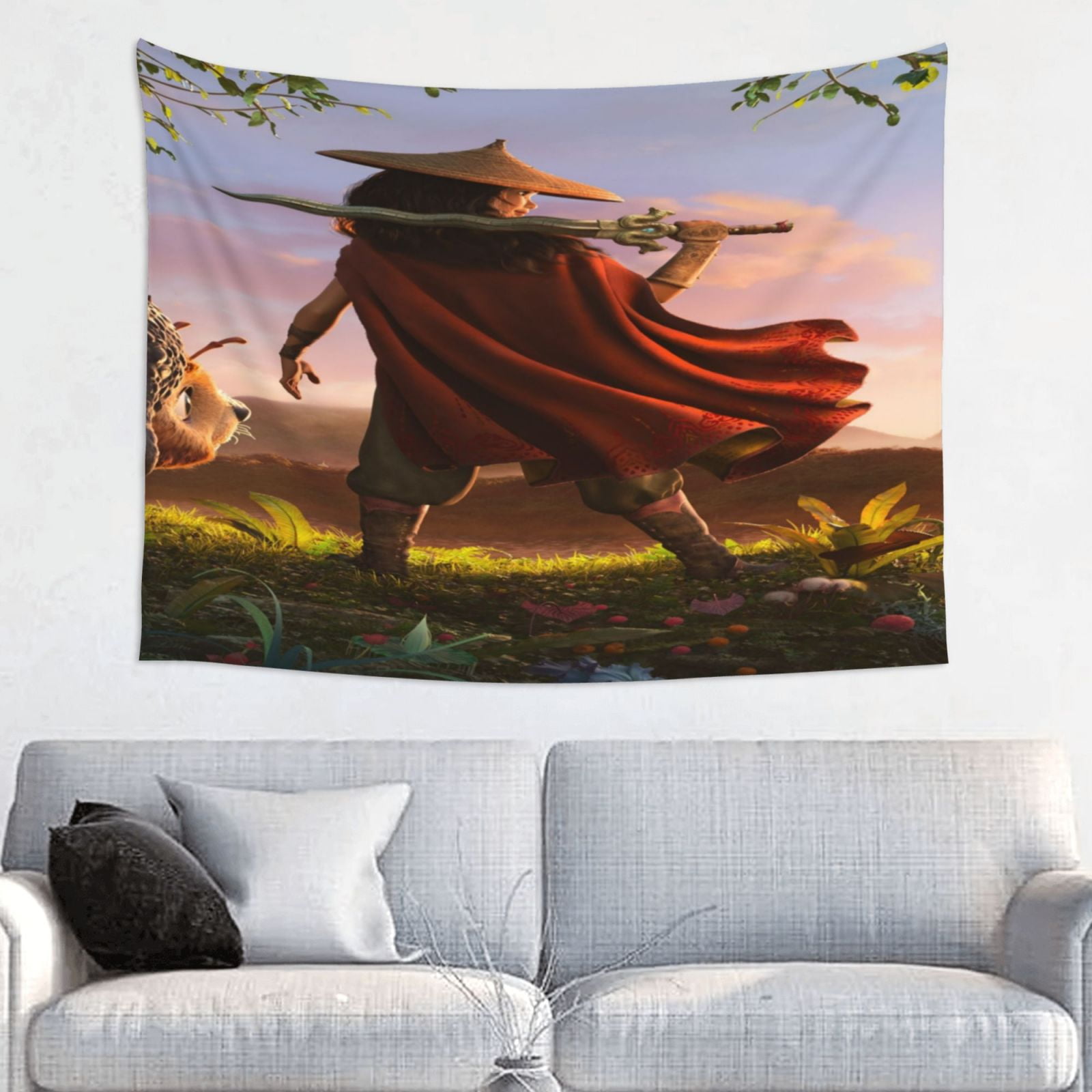 Raya and the Last Dra-go Tapestry Anime Poster Large Background Wall ...