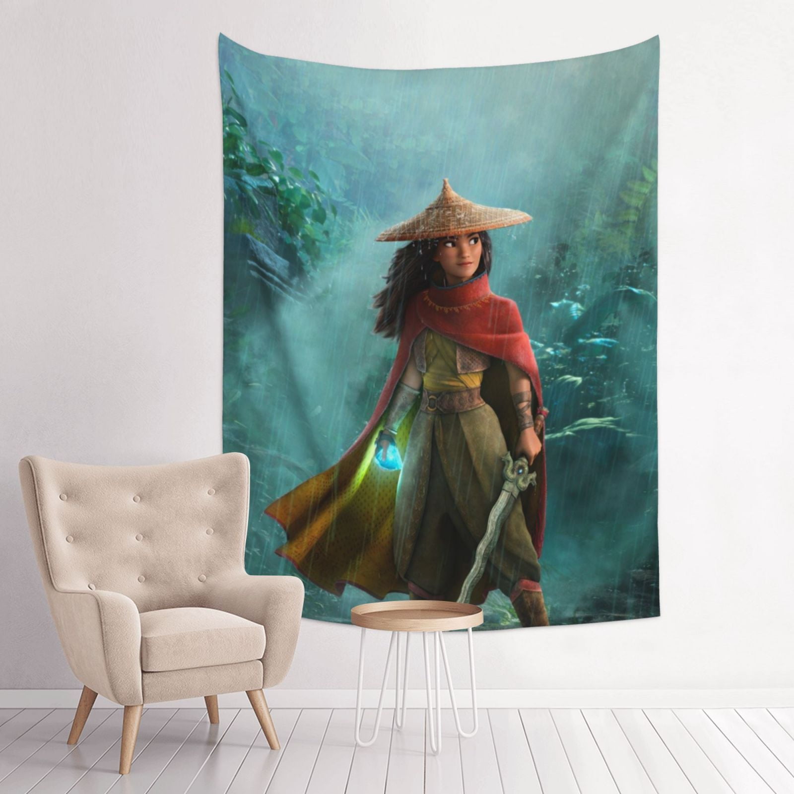 Raya and the Last Dra-go Tapestry Anime Poster Large Background Wall ...