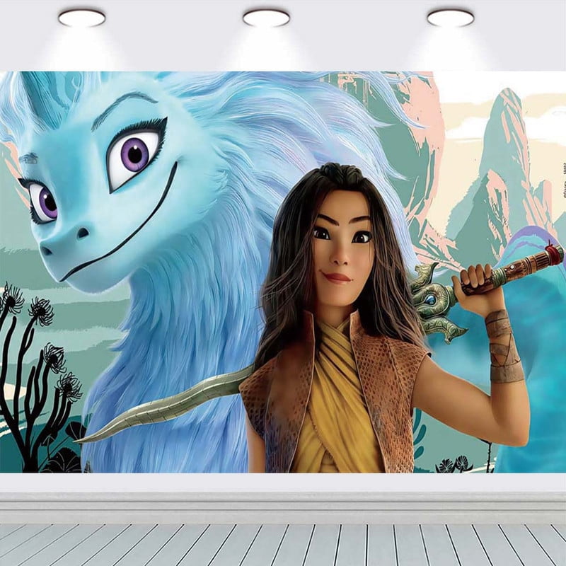 Raya and the Last Dragon Taspestry Wall Decor Party Supplies Background ...