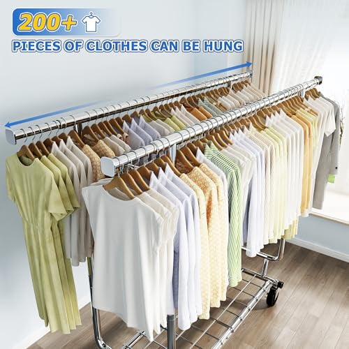 Raybee Clothes Rack, Clothing Racks for Hanging Clothes Load 620LBS ...