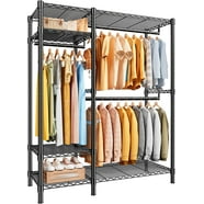 Ulif E4 Wire Garment Rack, Metal Freestanding Closet Organizer and ...