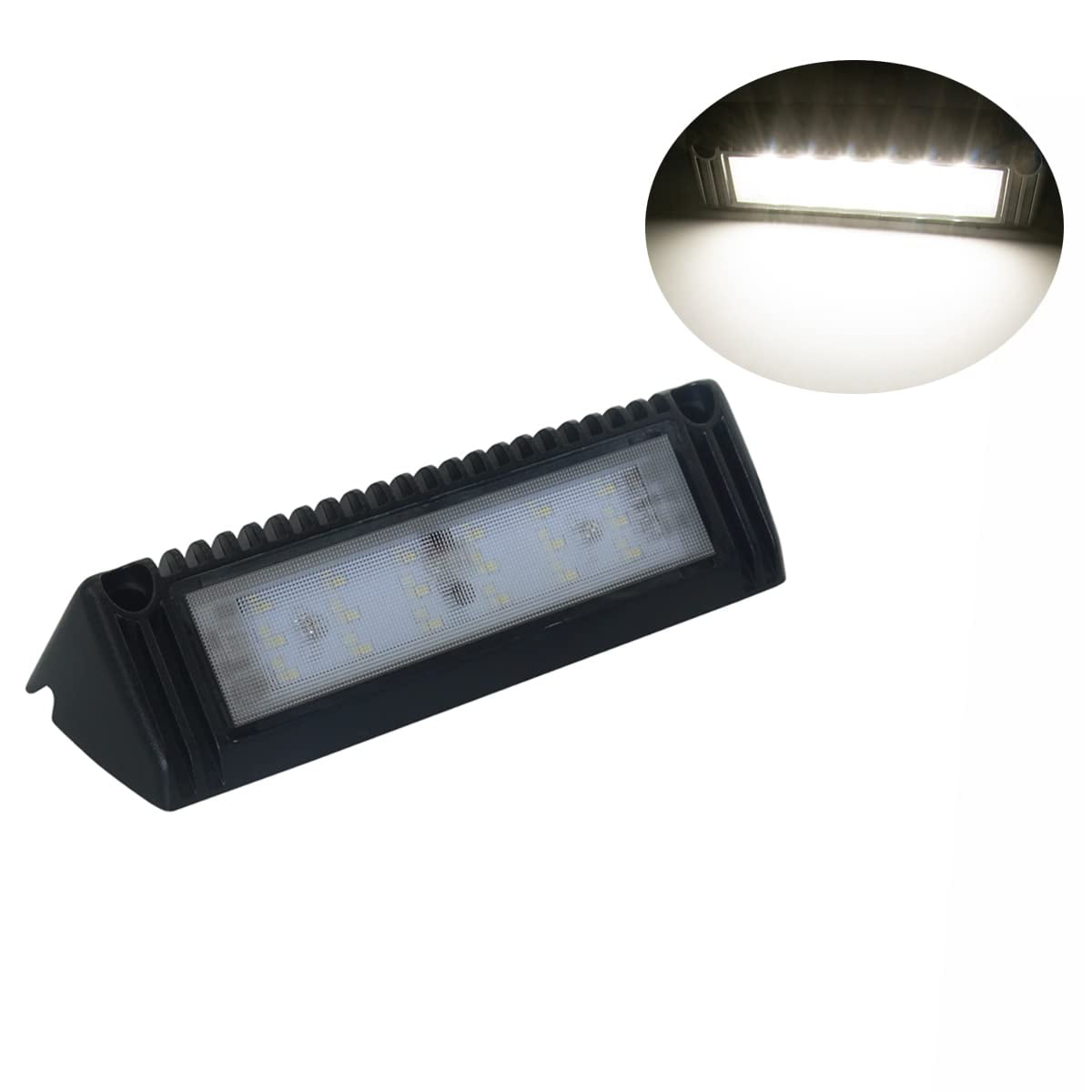 Raycharm 9" RV Exterior SSF20 LED Scene Light 40° Down Angle Flood Beam ...
