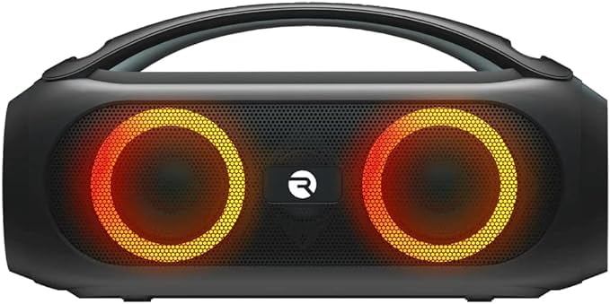 Raycon Power Boombox Portable Bluetooth Speaker, 21 Hours Battery, FM ...