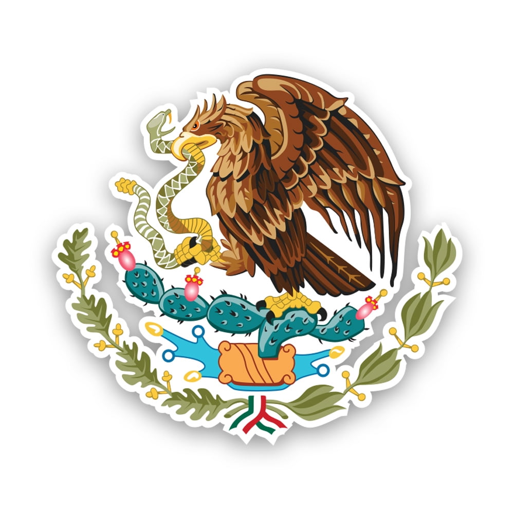 Rayd Workshop Mexican Coat of Arms Theme, Weatherproof Vinyl Sticker ...