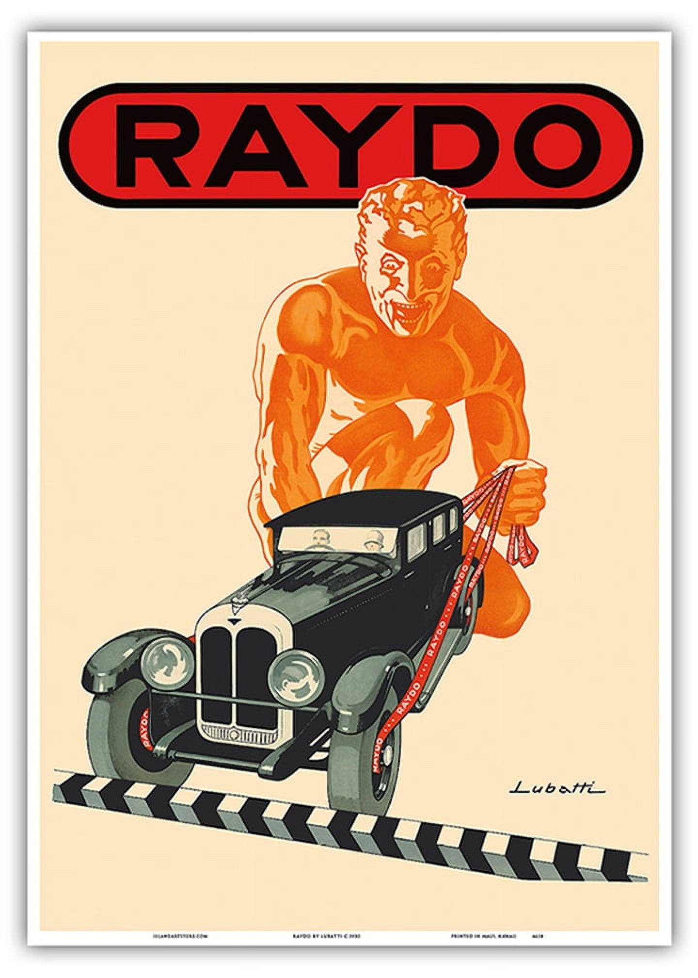 Raydo - Automobile Brake Manufacturer - Vintage Advertising Poster by ...