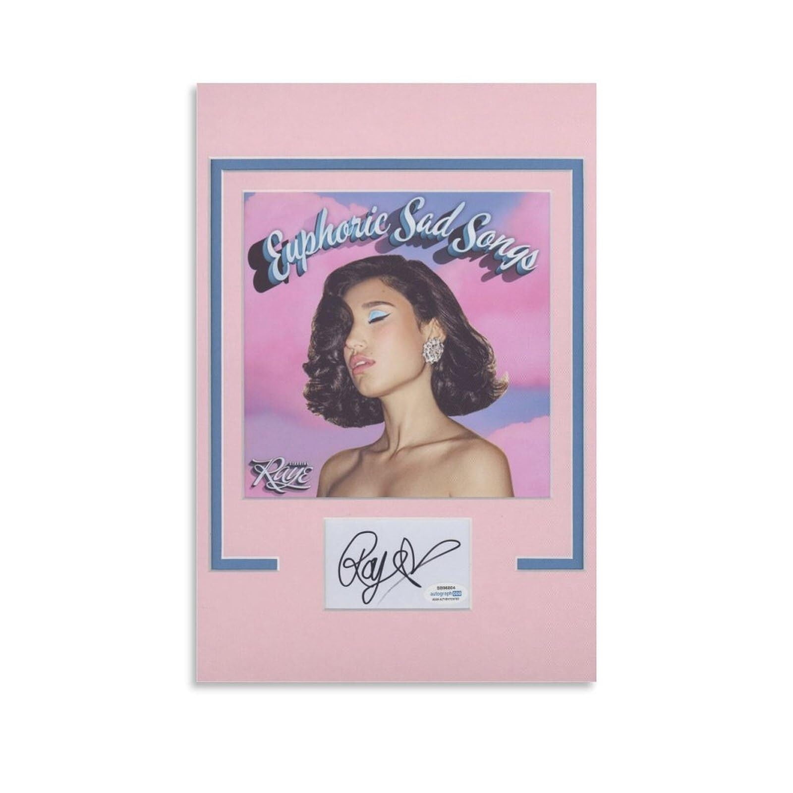 Raye Euphoric Sad Songs AUTOGRAPH Signed Poster Canvas Poster Wall ...