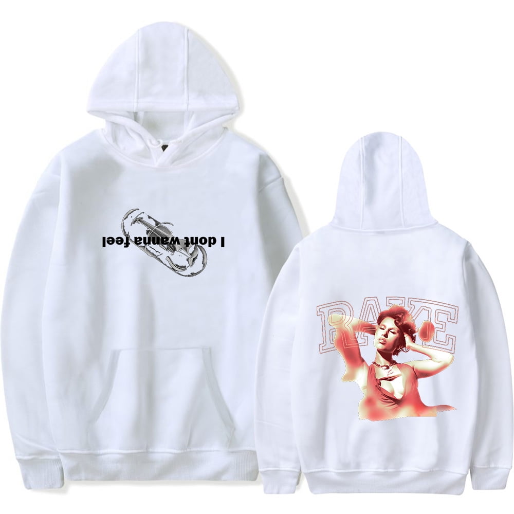 Raye Merch I Don't Wanna Feel Hoodie Sweatshirt New Logo Women/Men Cosplay Pullovers Hooded ...