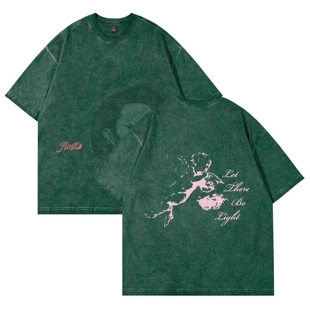 Raye Vintage Washed Pure Cotton Unisex Oversized Streetwear T-Shirt ...