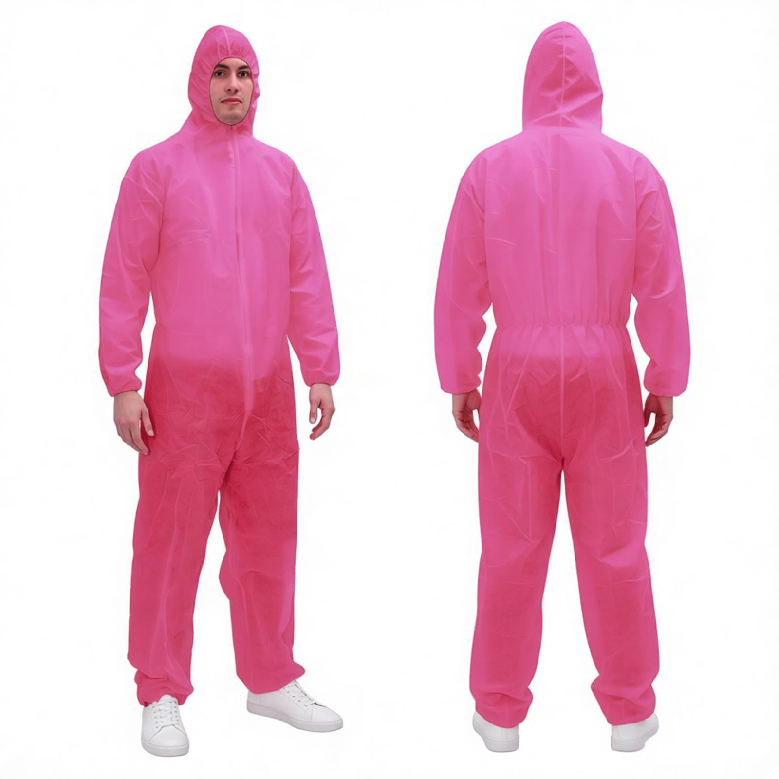 Raygard Disposable PP Coverall with Hood, Waist Zipper Front for Spray ...