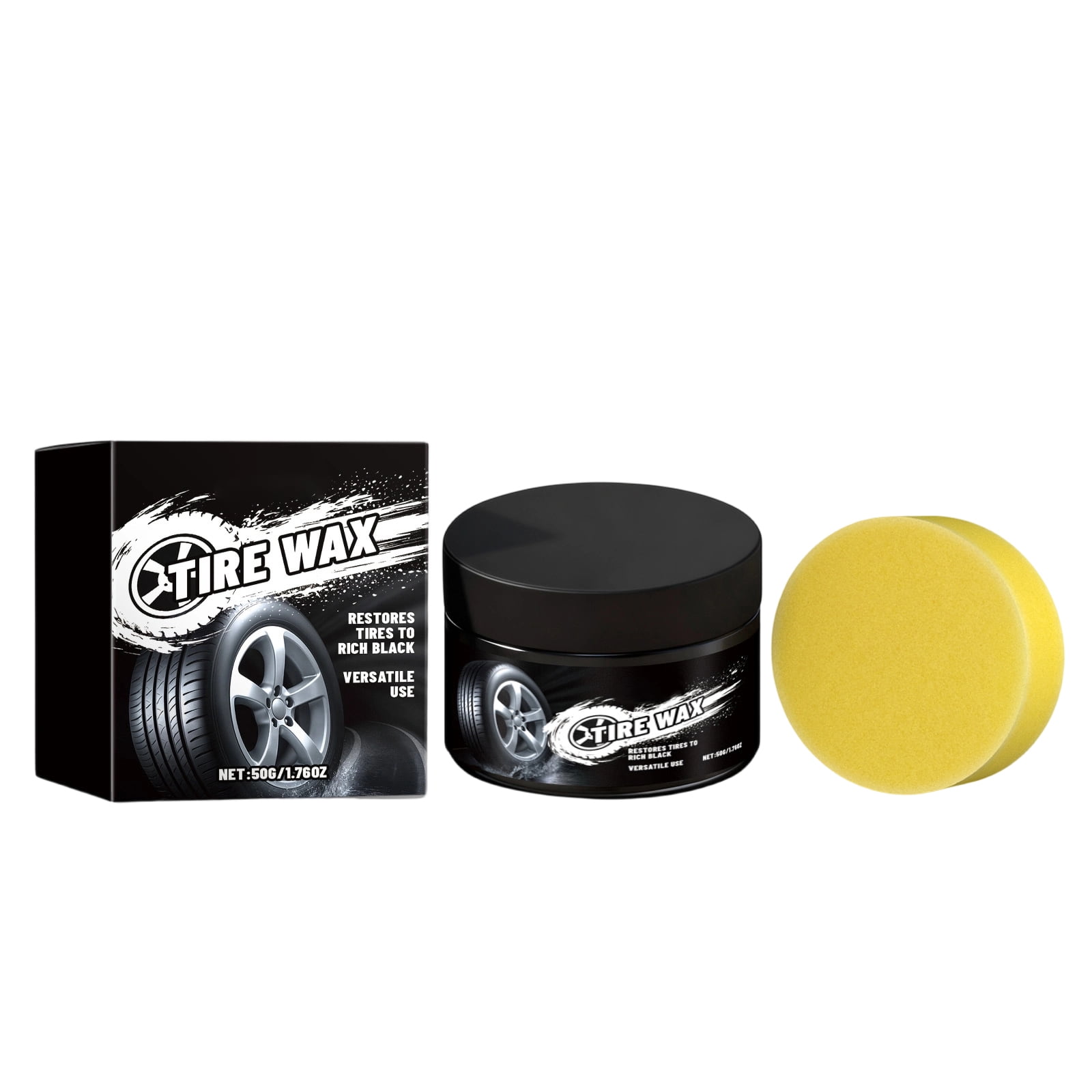 Rayh-Ong Car Tire Shine Care Kit With Tire Wax And Sponge - Es Tire ...