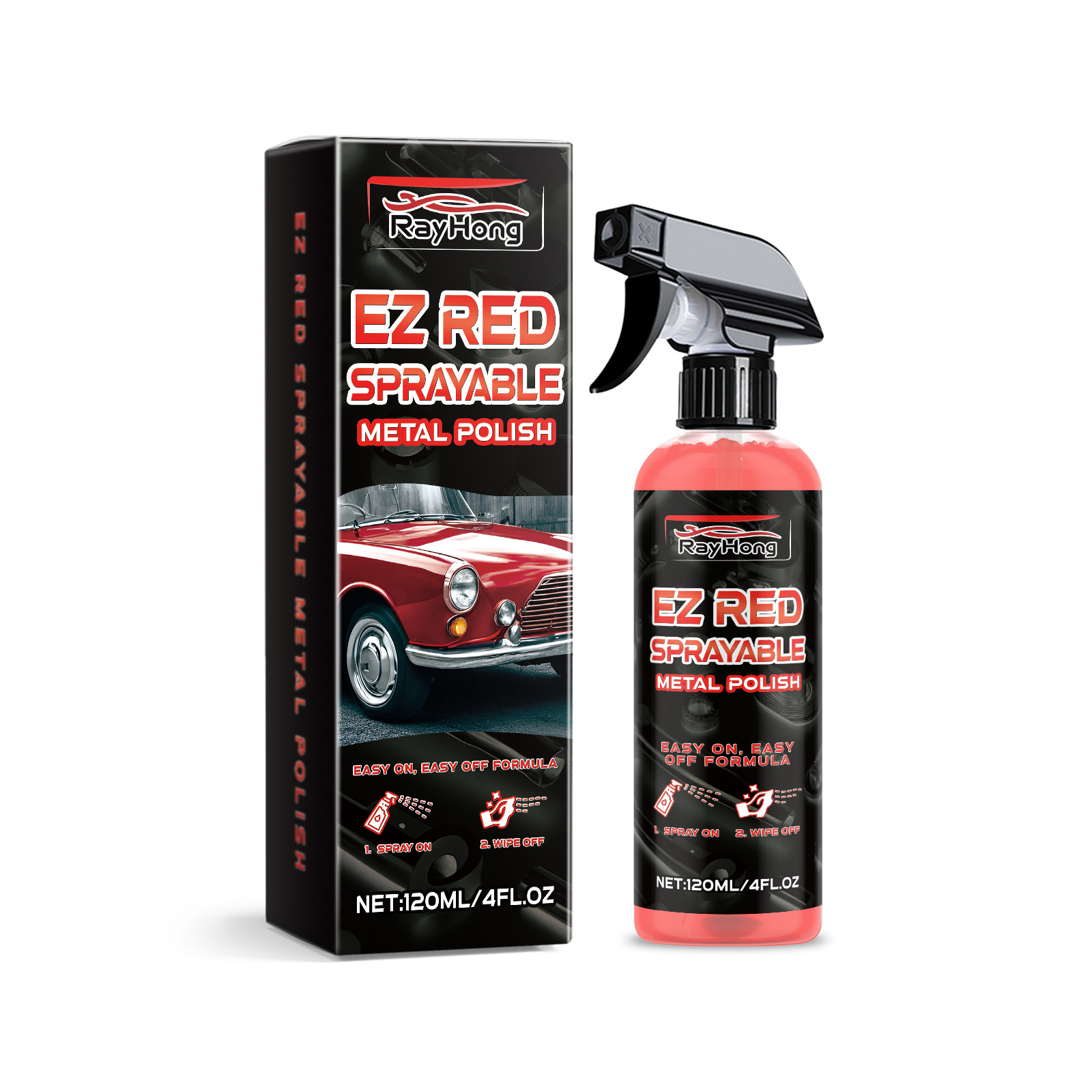Rayhong Car Metal Polish Automotive Interior Cleaning Metal Shine Wheel ...