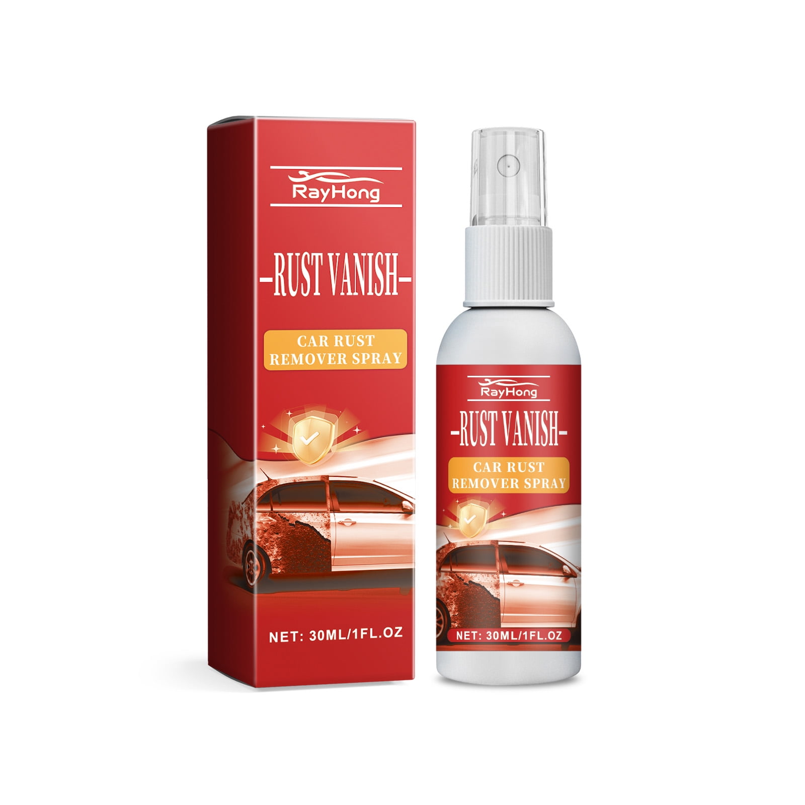 Rayhong Car Rust Spray Kneecap Surface Decontamination Yellow Rust ...