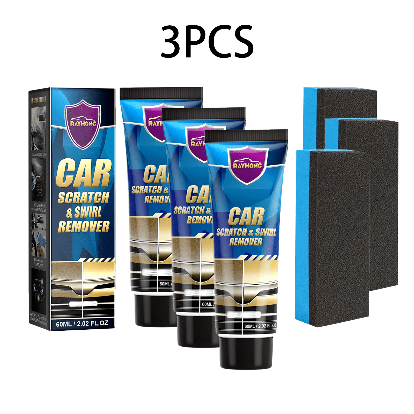Rayhong Car Scratch Repair Cream, Car Maintenance Refurbishment Paint ...