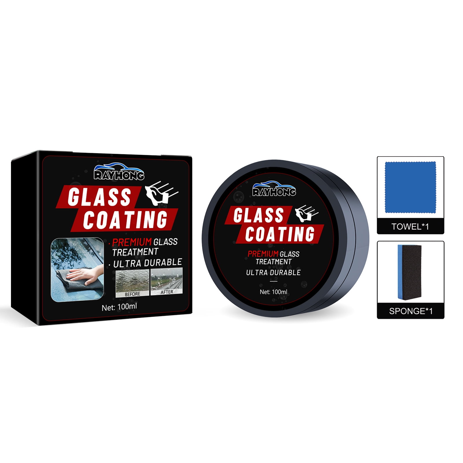 Rayhong Glass Coating, Clean Rainproof Windshield Coating Automotive ...