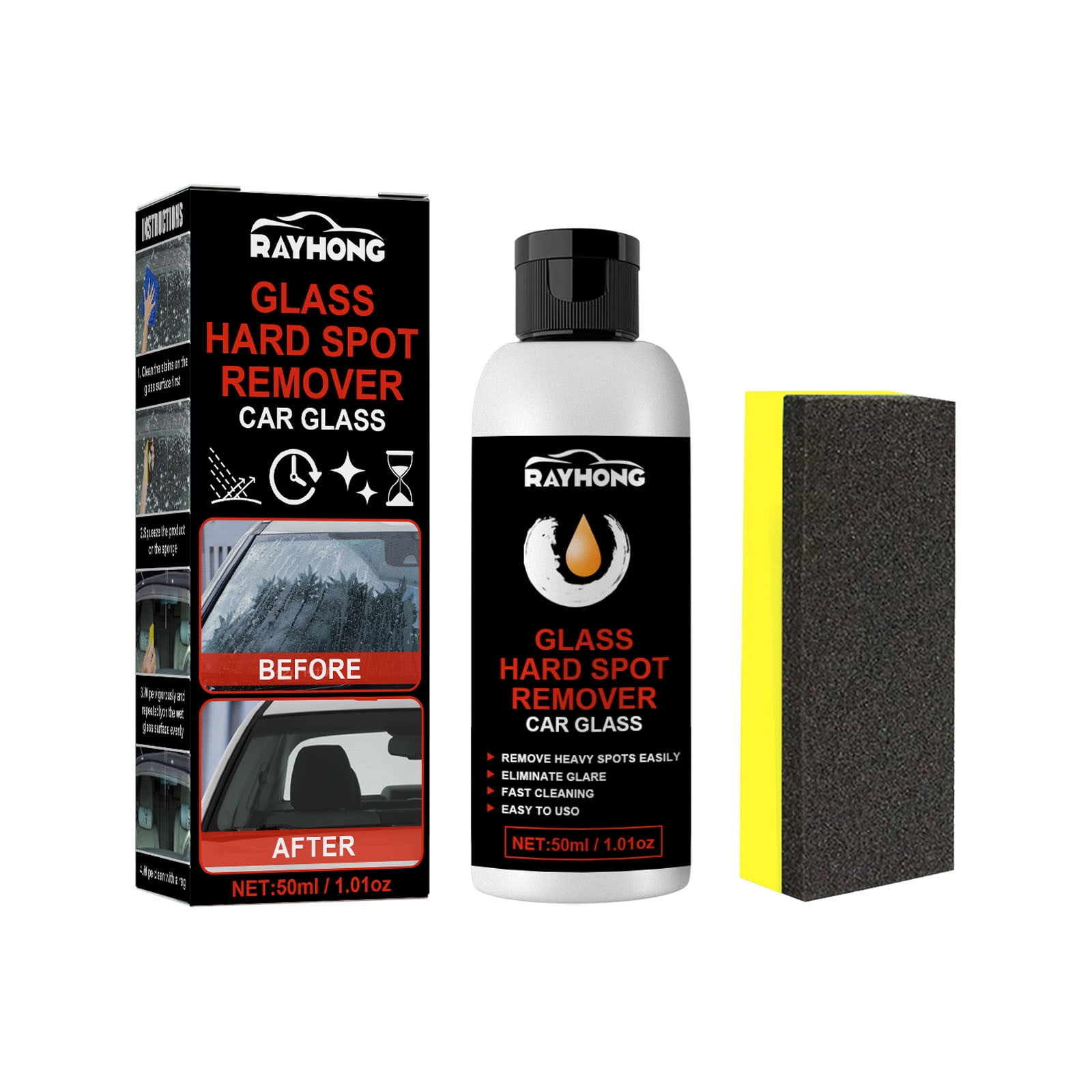 Rayhong Oil Paste for Car Glass, Paste for Deep Cleaning and Polishing ...