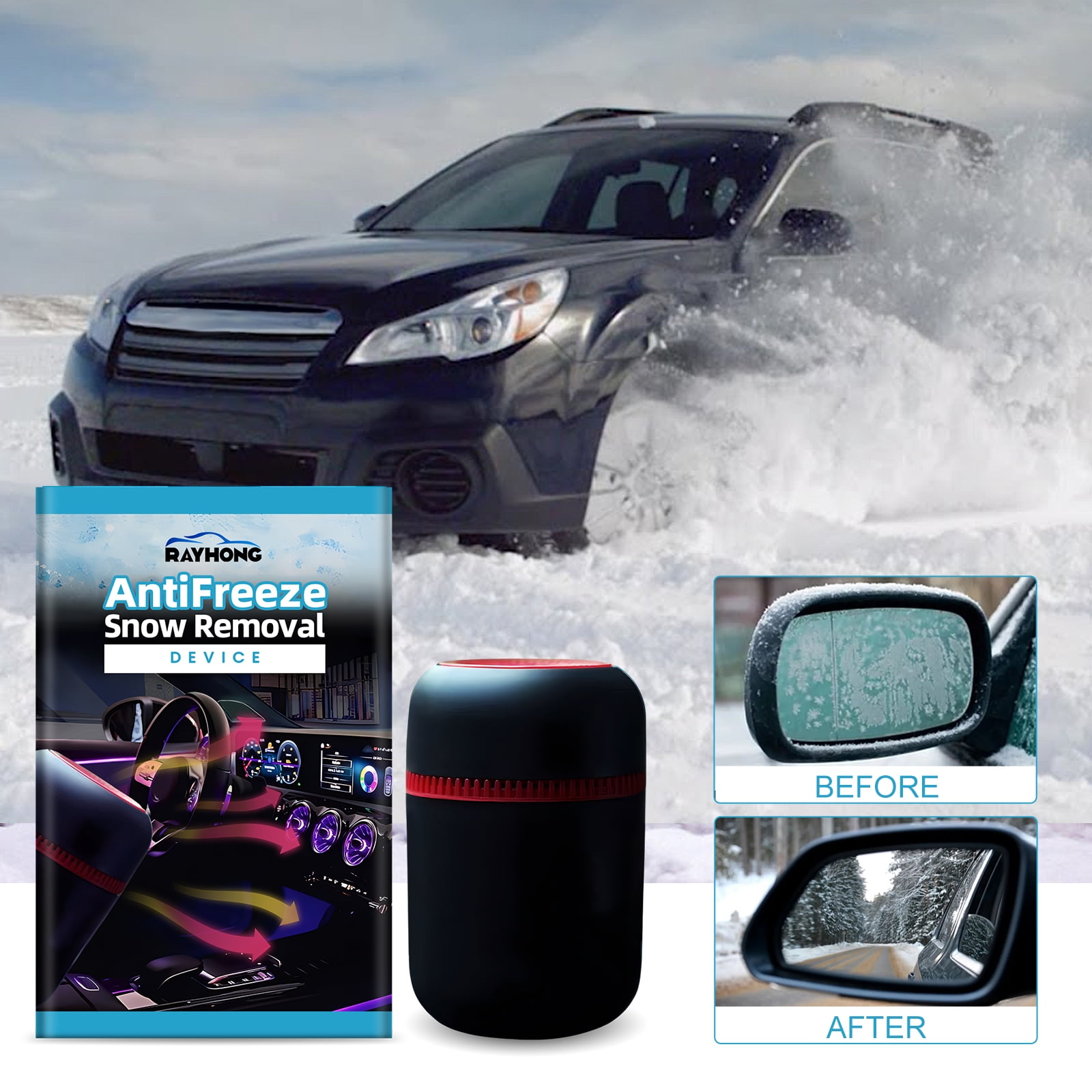 Rayhong Snow Remover Car Windshield Snow And Mist Melting Tool Quick ...