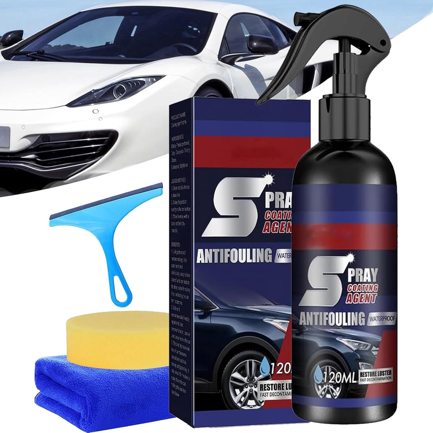 Spray Coating Agent, Multi-Functional Coating Renewal Agent, 3 in 1 ...