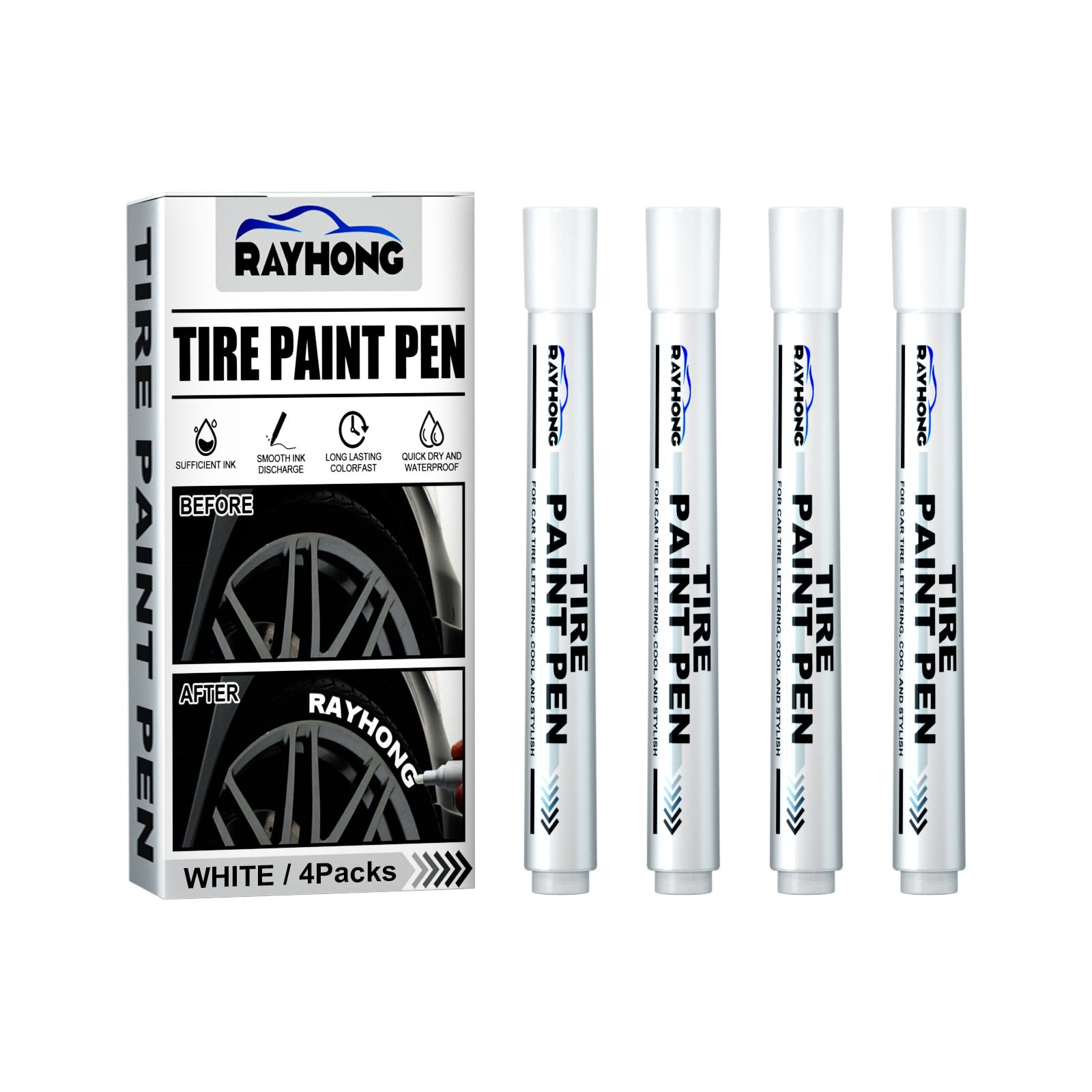 Rayhong Tire Paint Pen Car Tire Letter Pen Decoration Modification ...