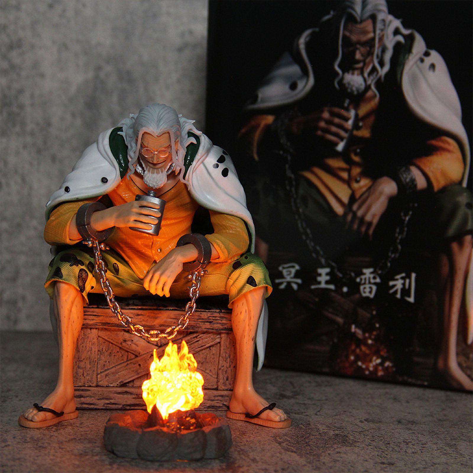 Rayleigh POP Silvers Rayleigh Scene Sitting Version Anime Action Figure ...