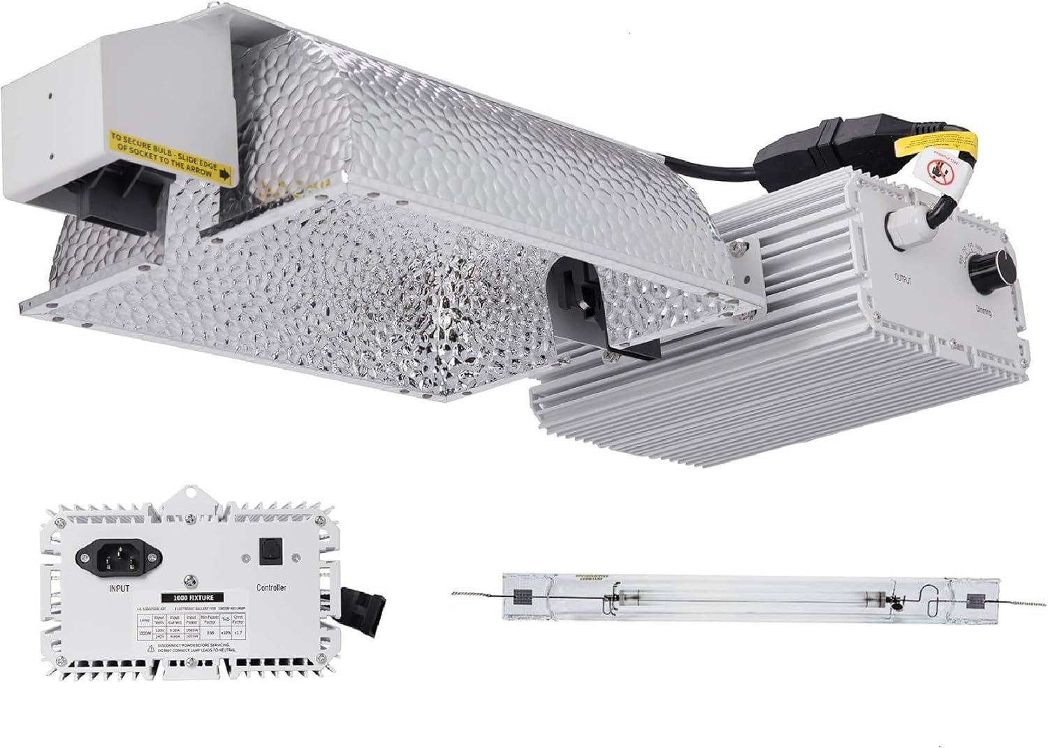 Raylux Grow Light System Kits with Controller Port,1000 Watt DE Double ...