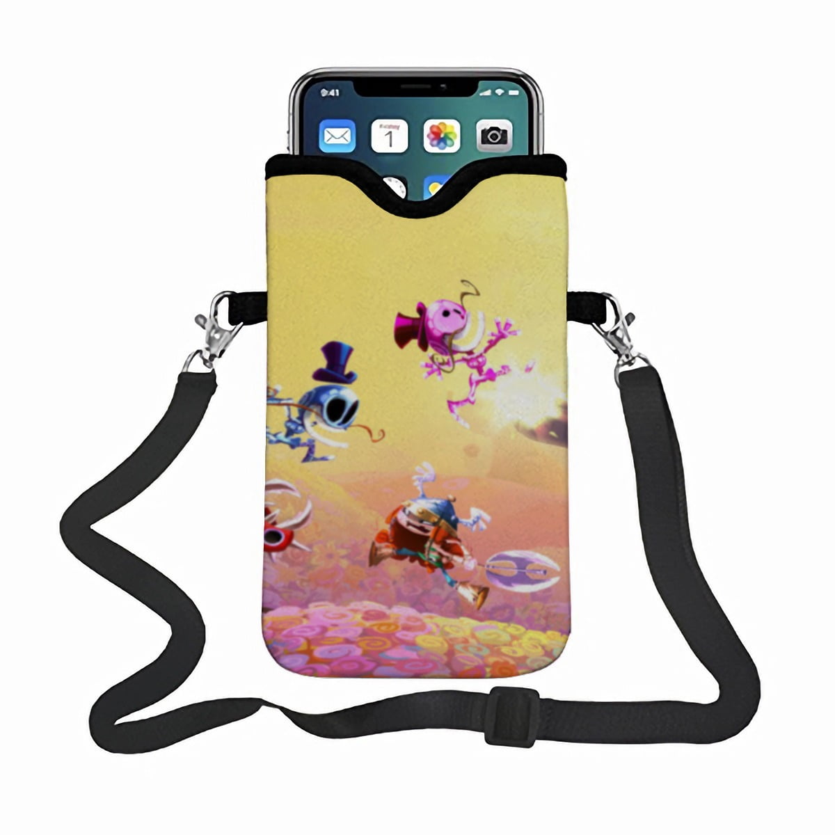 Rayman Legends crossbody phone pouch, equipped with an adjustable strap ...