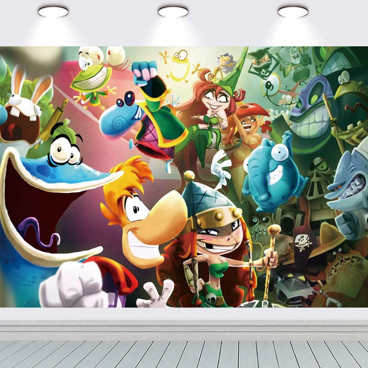 Rayman Legends school Poster Backdrop Banner Party Supplies Birthday ...
