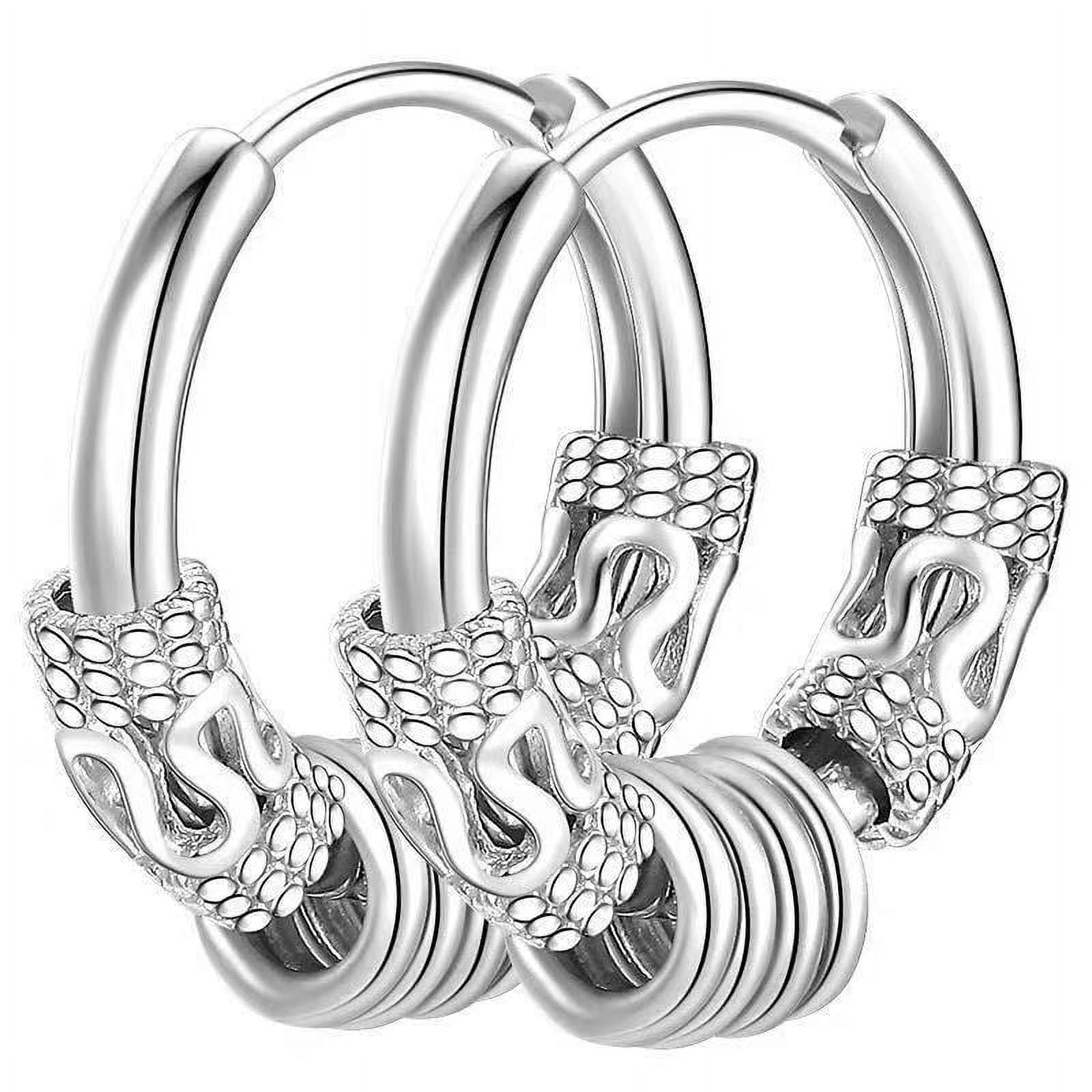Raymard Men's Dragon Pattern Earrings Titanium Steel Hypoallergenic ...