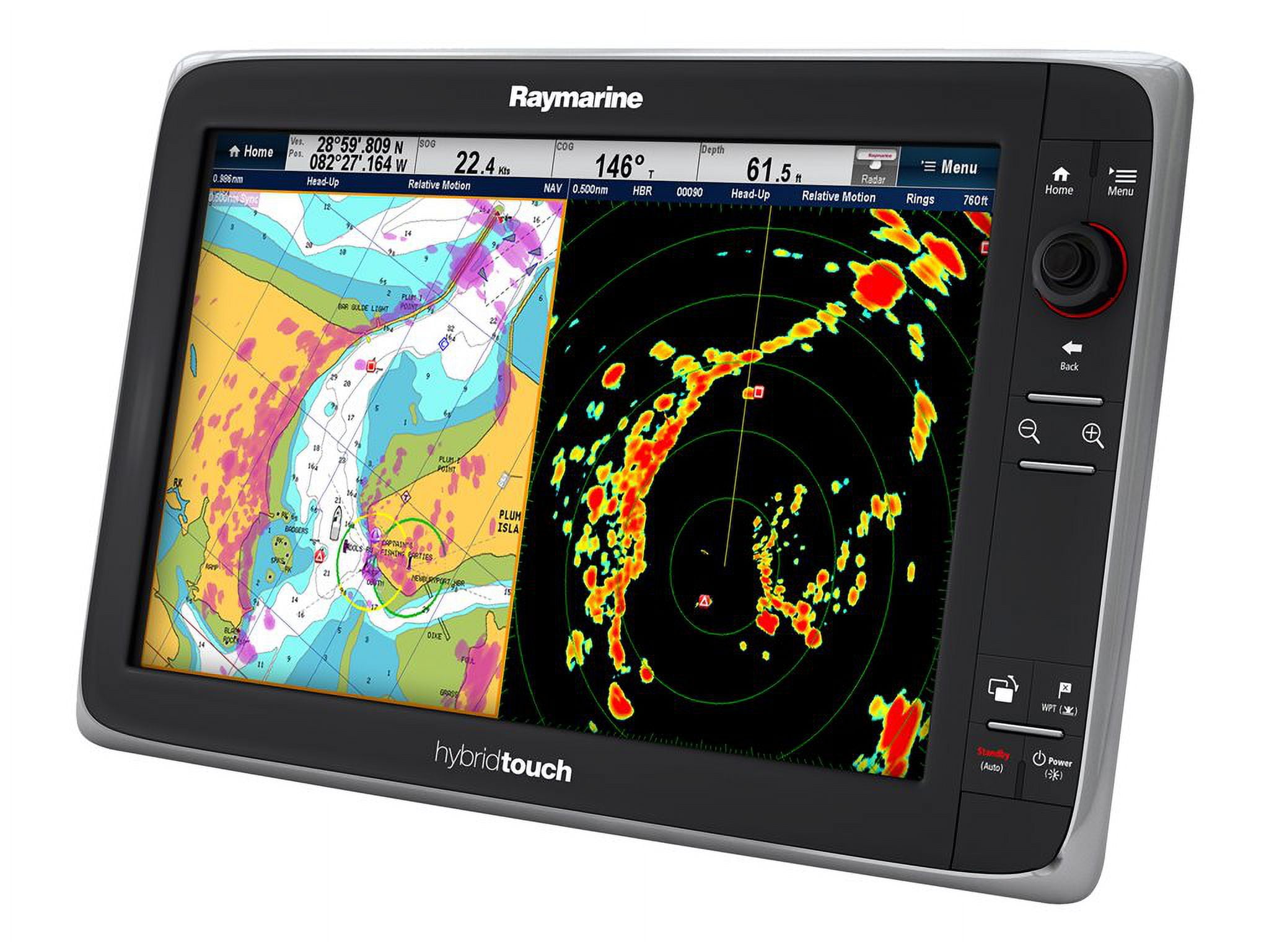 Raymarine eSeries HybridTouch e165 - GPS chartplotter - marine ...