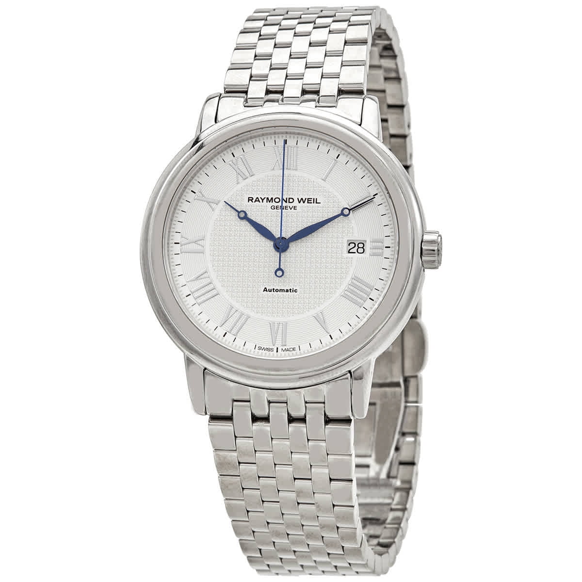 Raymond Weil Maestro Automatic Silver Dial Men's Watch 2837-ST-00308 ...