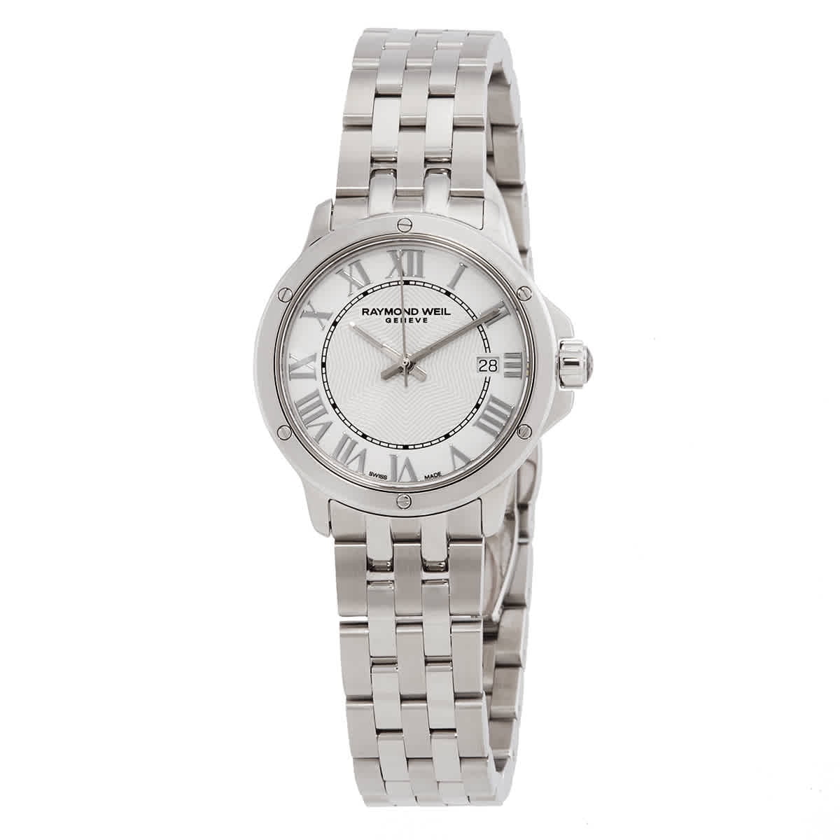 Raymond Weil Tango Quartz White Dial Ladies Watch 5391-ST-00308 ...