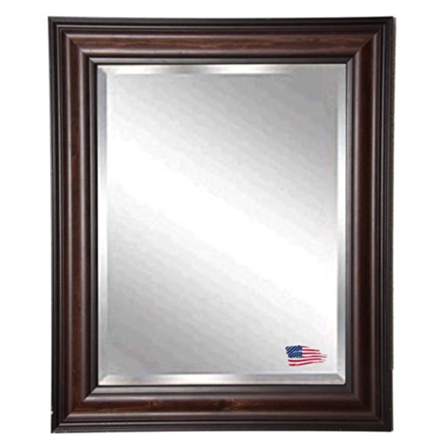 Rayne American Walnut Wall Mirror - Walmart.com