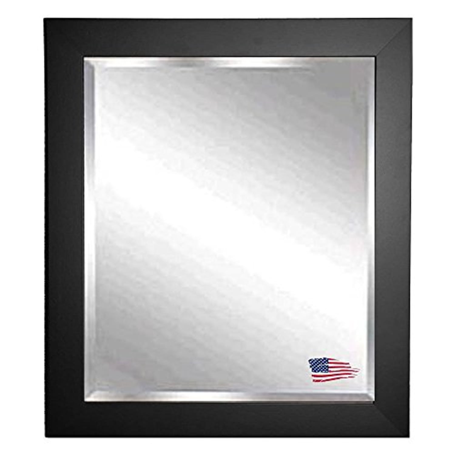 Rayne Black Satin Wide Wall Mirror - Walmart.com