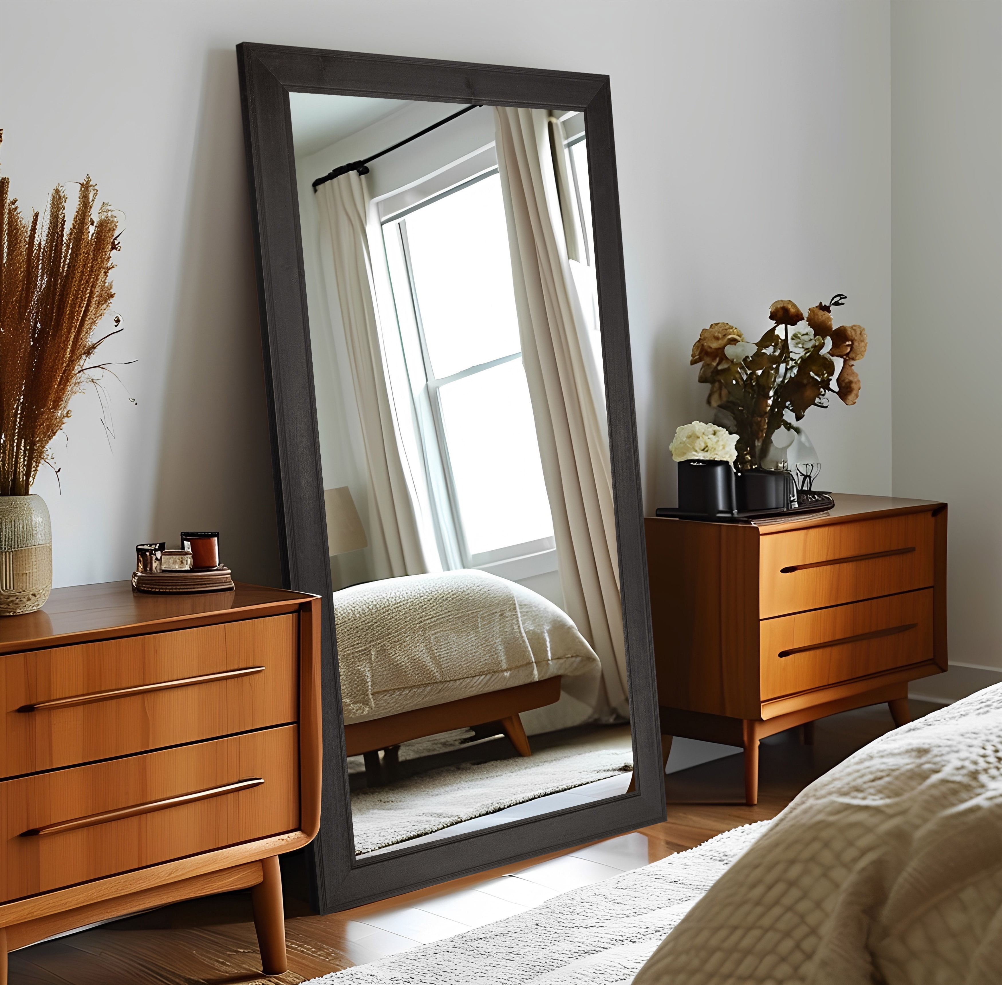 Rayne Heritage Hardwood Poplar Floor Mirror - Walmart.com