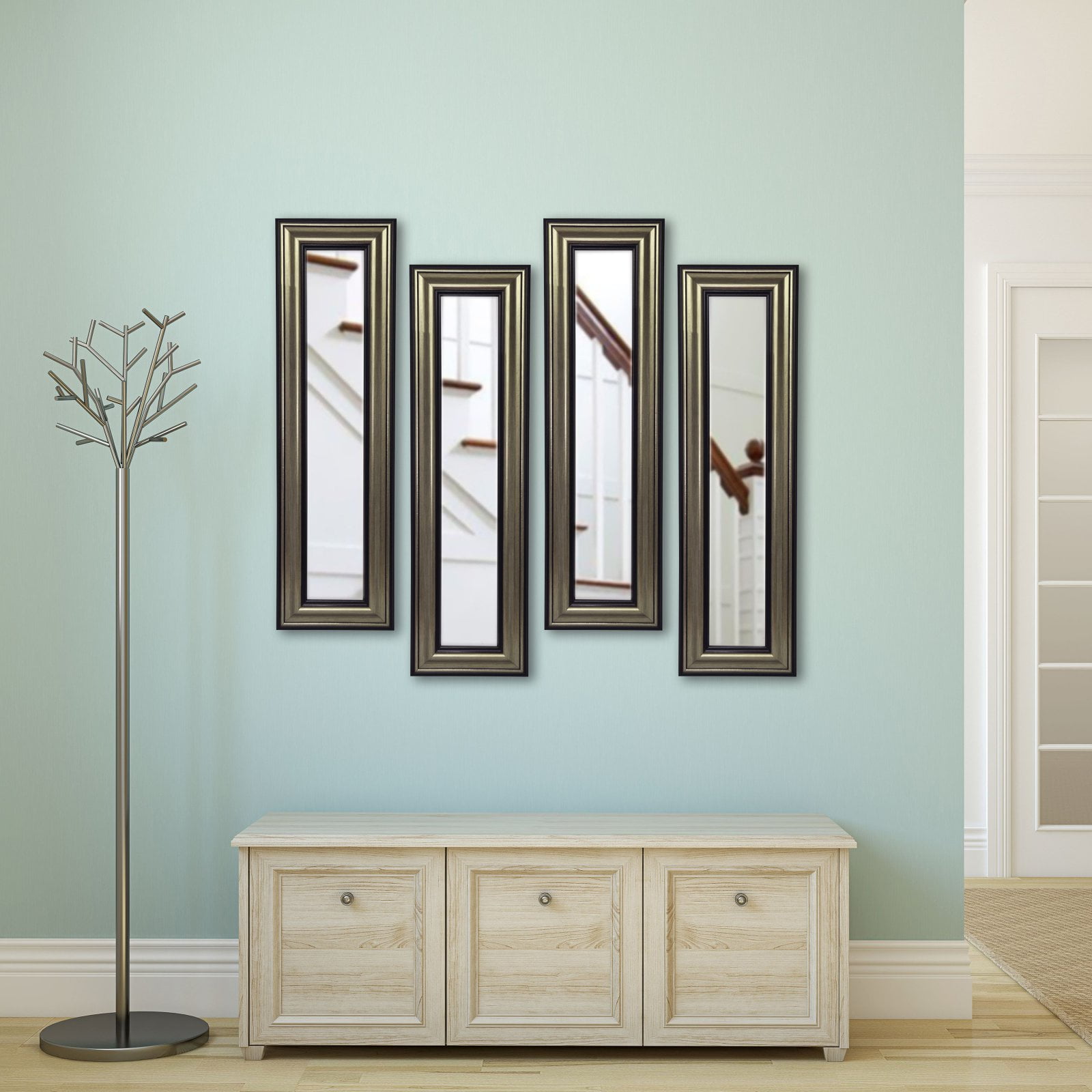 Rayne Mirrors Molly Dawn Antique Silver Wall Mirror - Walmart.com