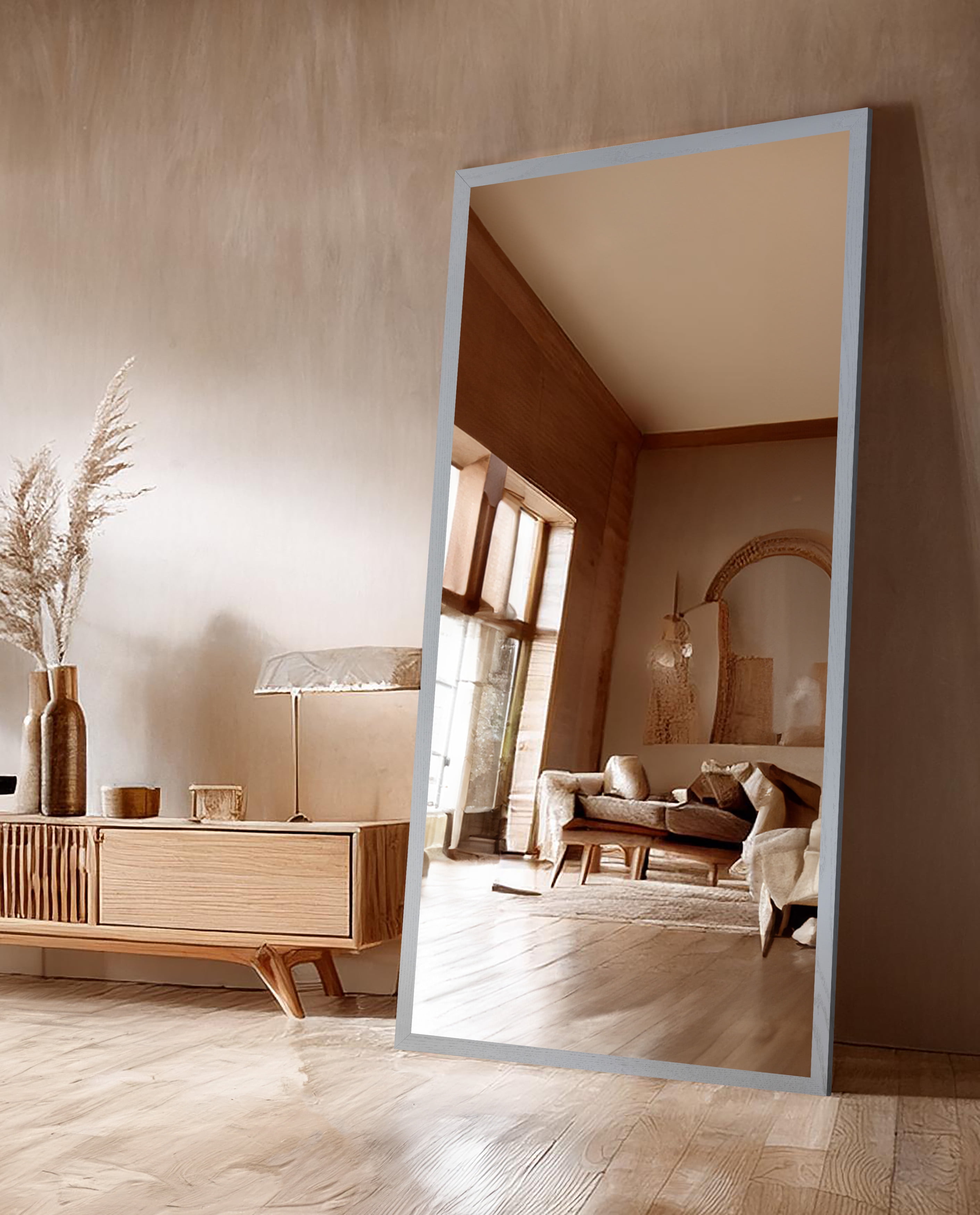 Rayne Mirrors Ozark 2" Hardwood Tall Wall Mirror 73"x30" Leaning Floor ...