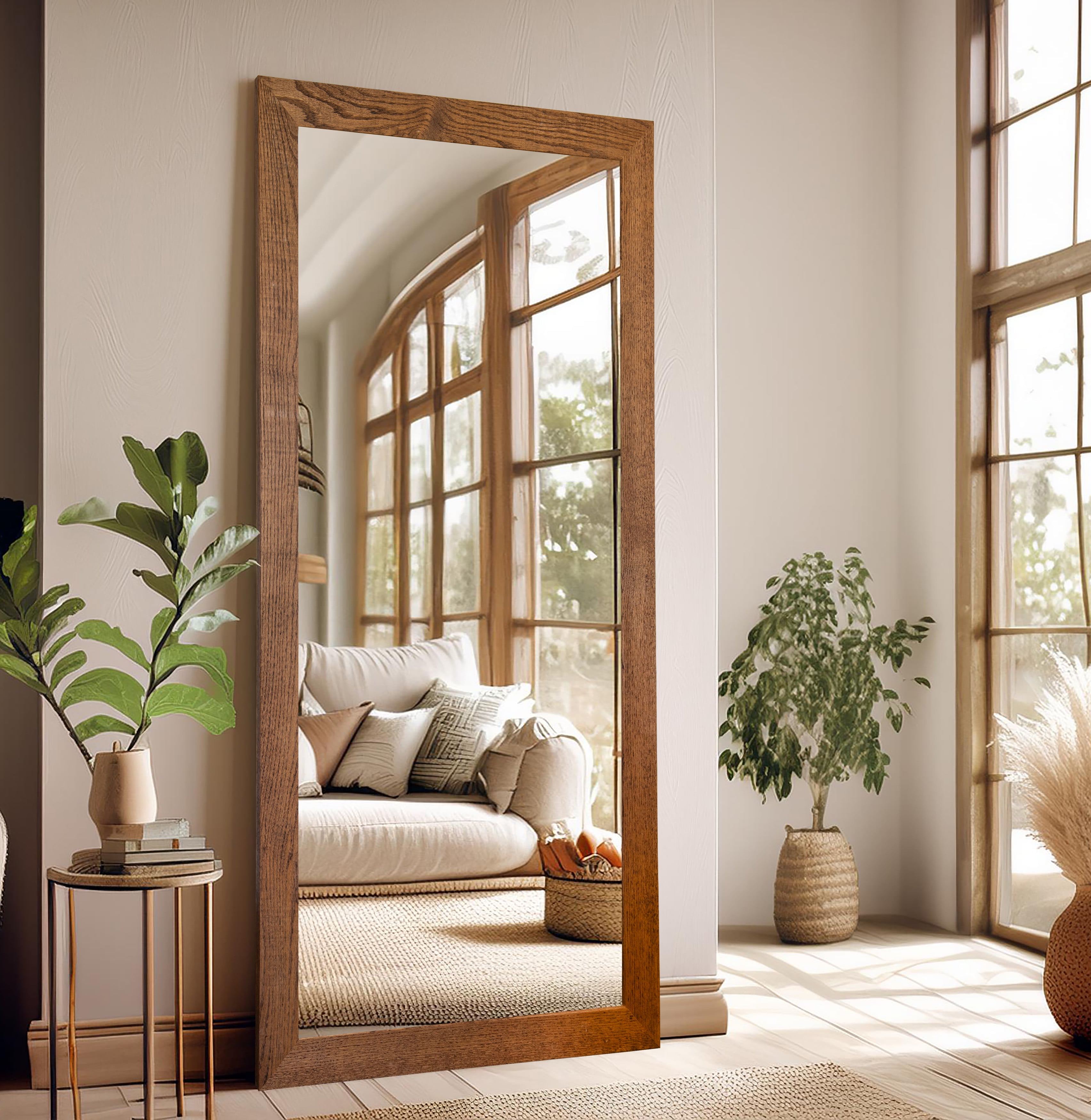 Rayne Mirrors Ozark Hardwood Tall Wall Mirror 70"x33" Leaning Floor ...