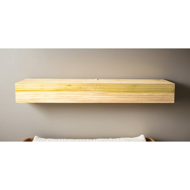 Rayne Poplar Floating Shelf 28x7x3in Natural - Walmart.com