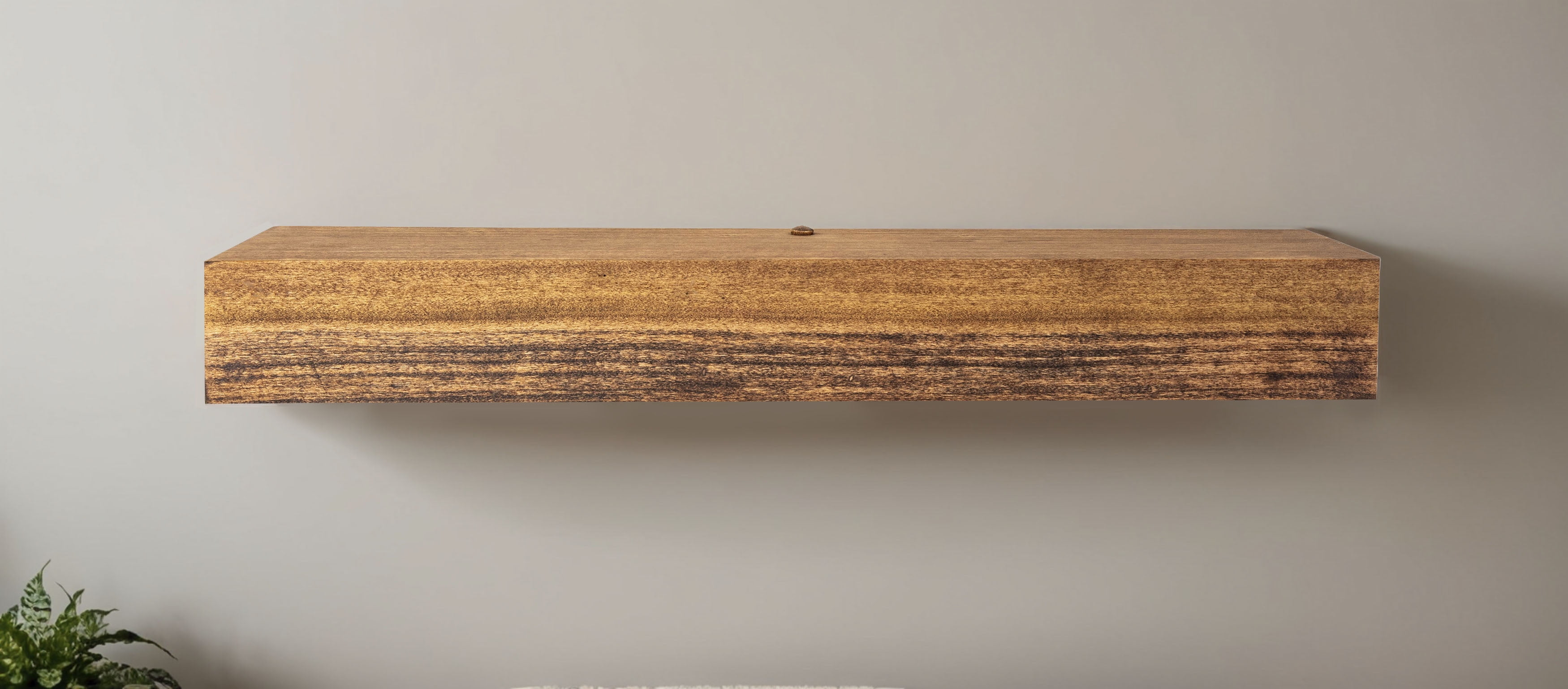 Rayne Poplar Floating Shelf 61x6x5in Honey - Walmart.com