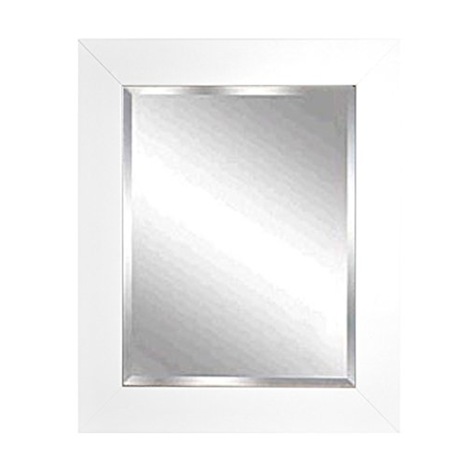 Rayne White Satin Wide Wall Mirror - Walmart.com