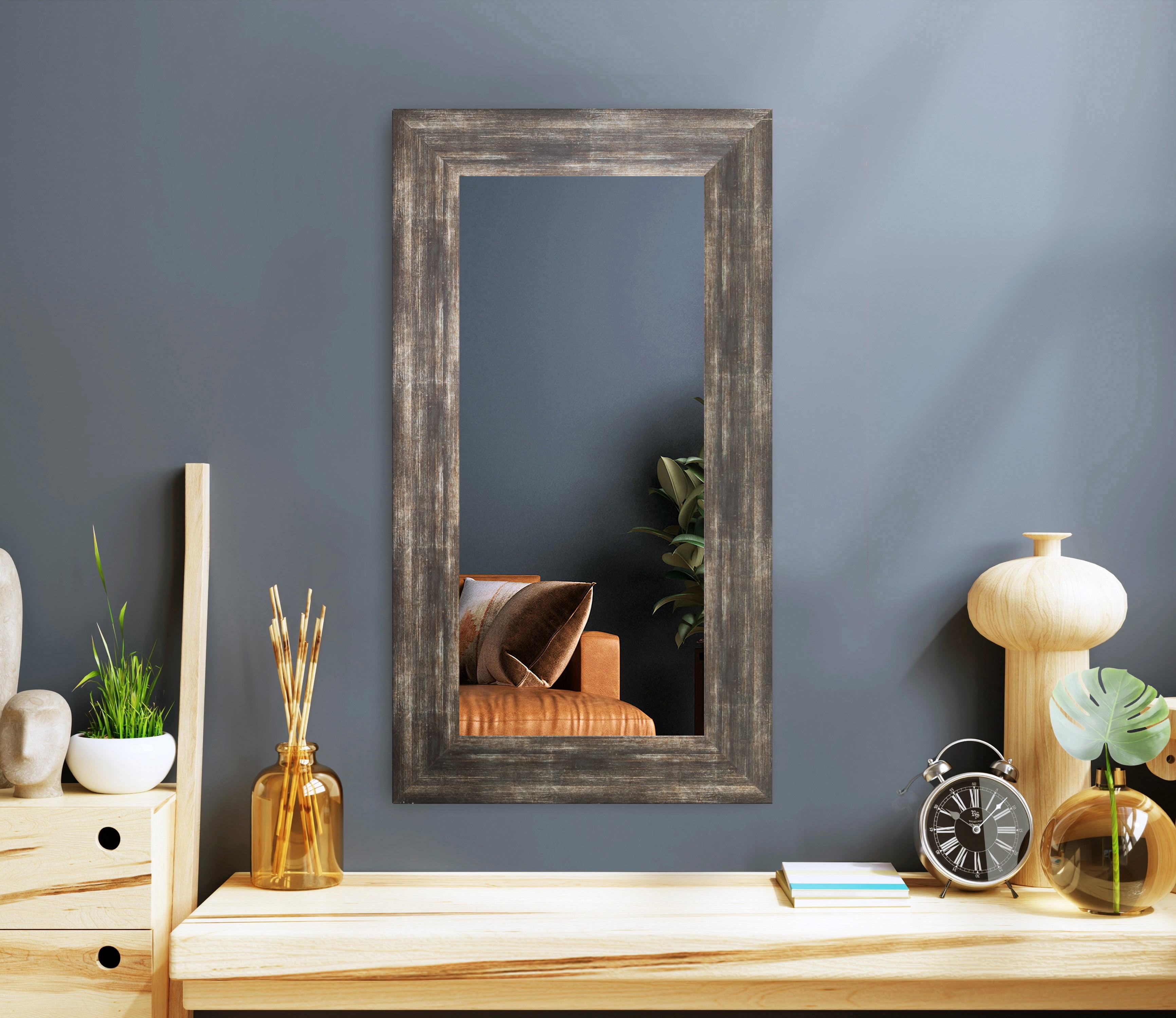 Rayne Wide 33 X 18 BRUSHED BROWN Mirror - Walmart Business Supplies