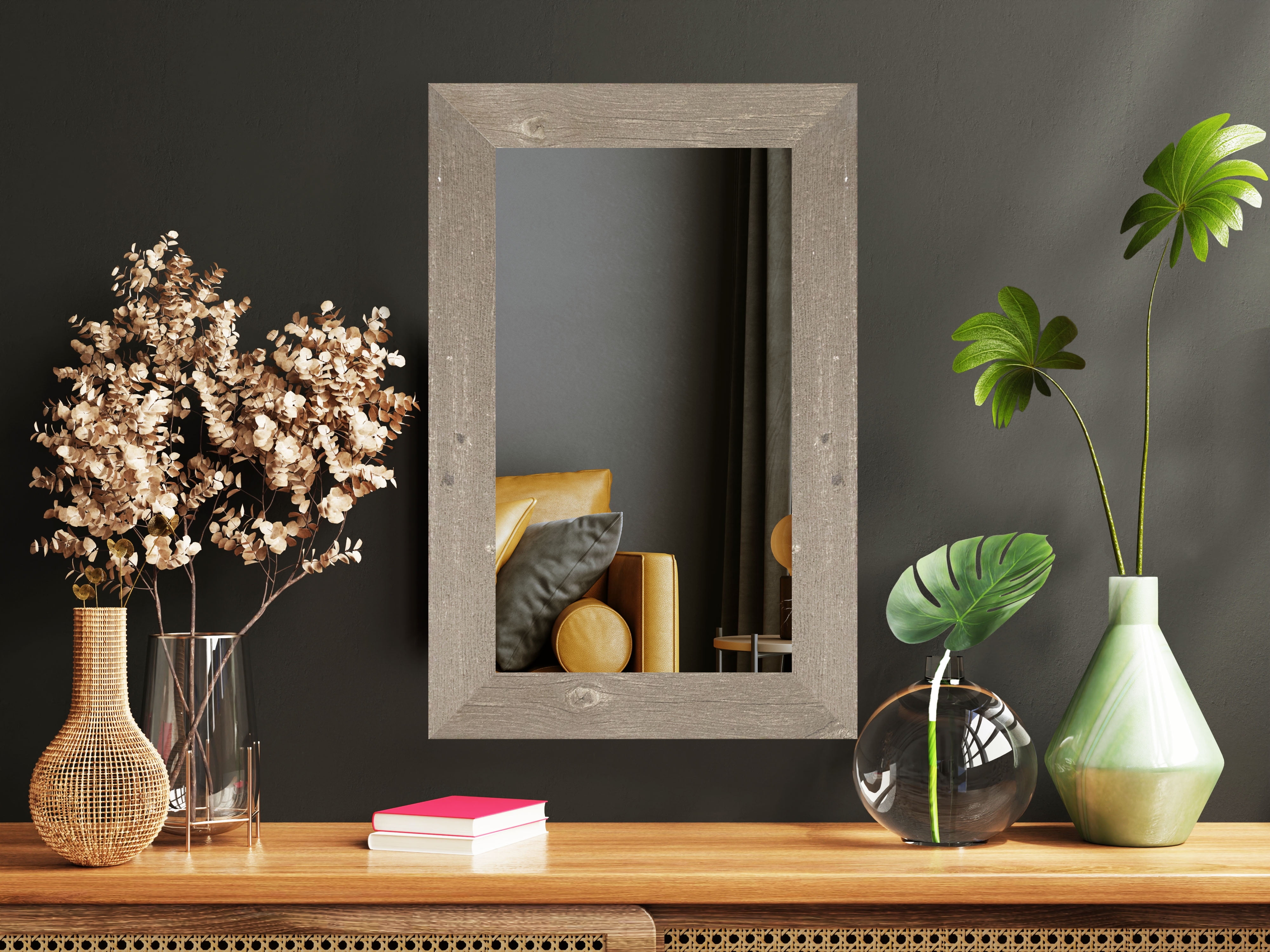 Rayne Wide 33 X 36 WHITE DISTRESSED Mirror - Walmart.com