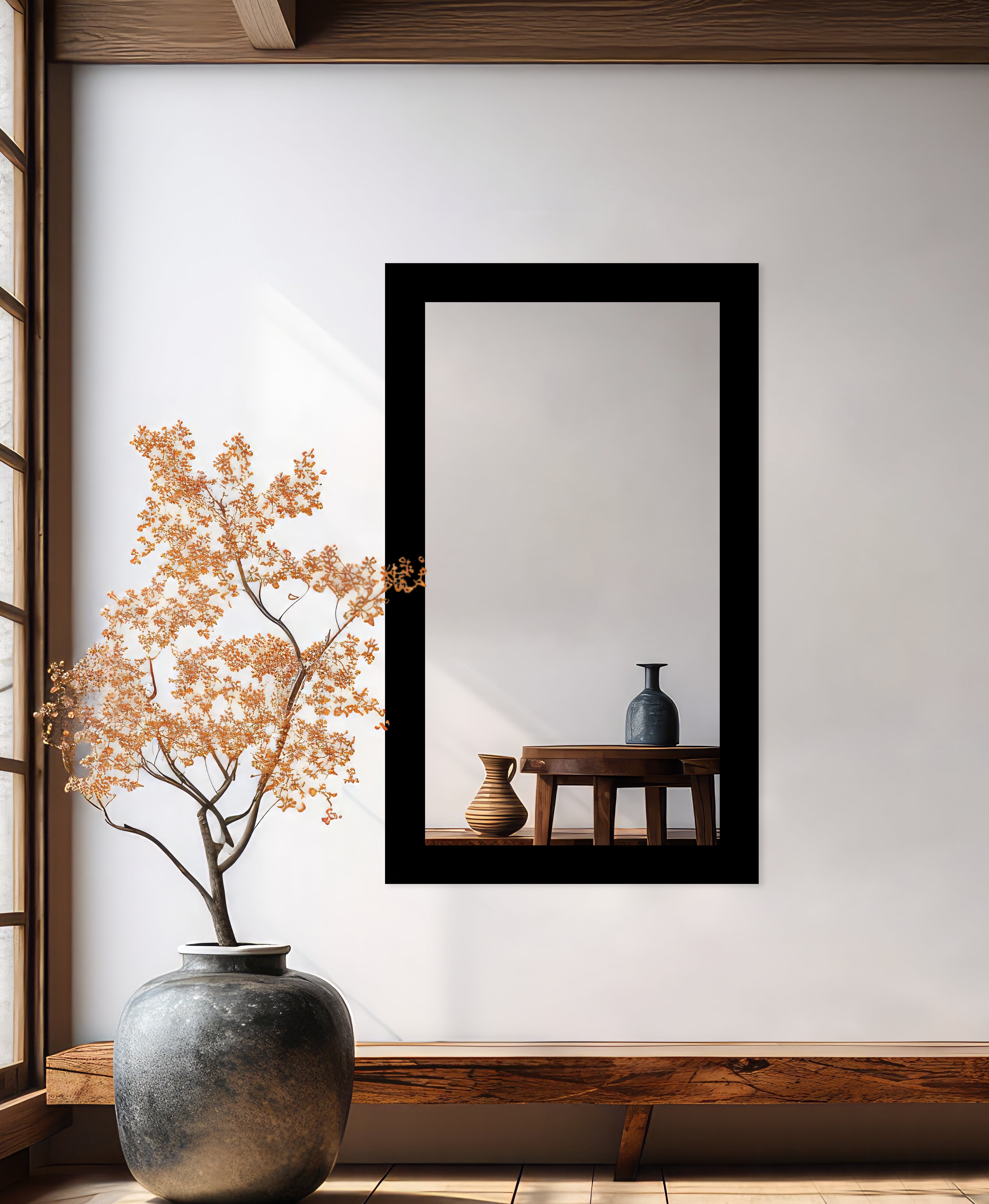 Rayne Wide 33 X 54 BLACK WALNUT Mirror - Walmart.com