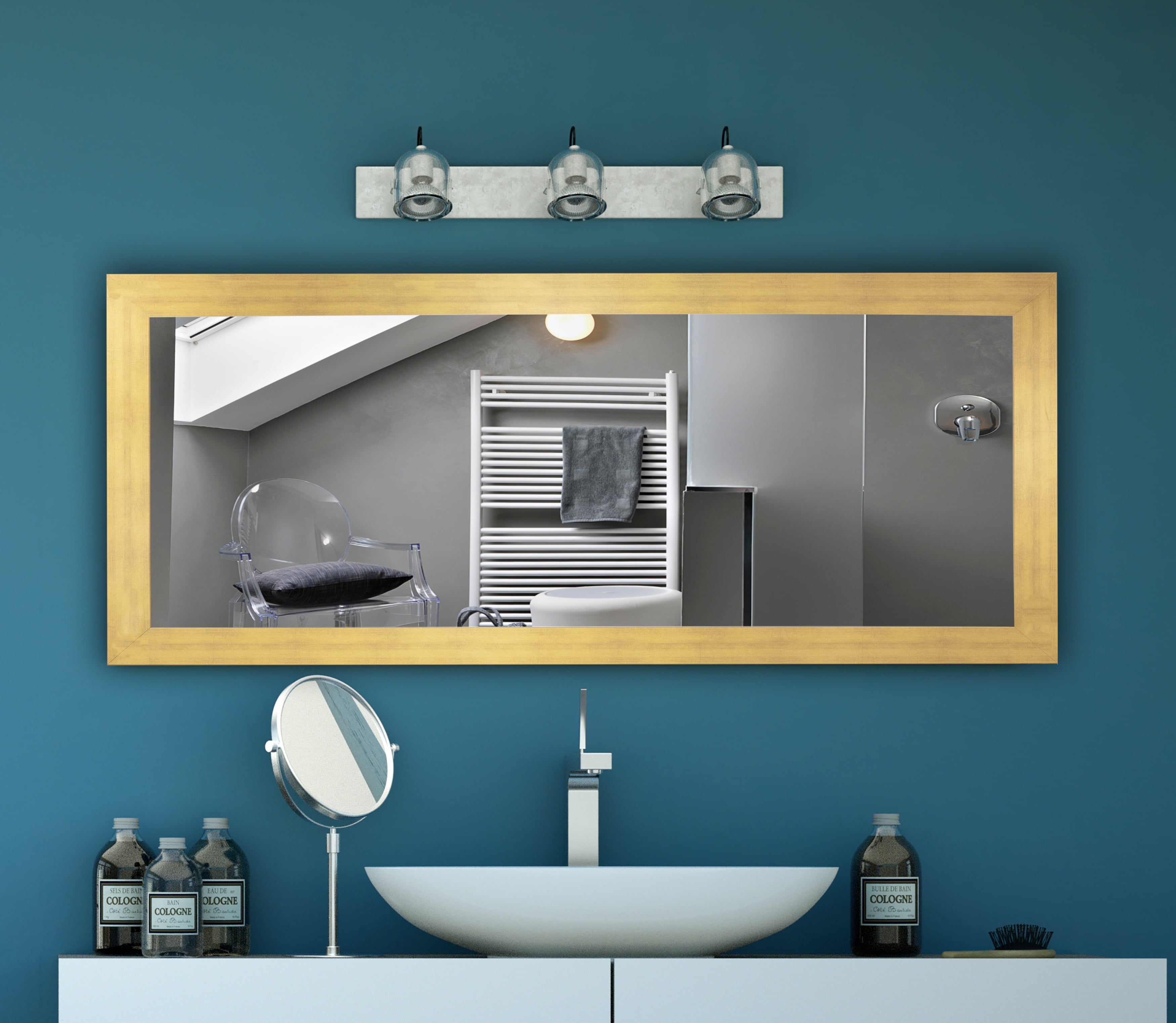 Rayne Wide 33 X 60 MATTE GOLD Mirror - Walmart.com