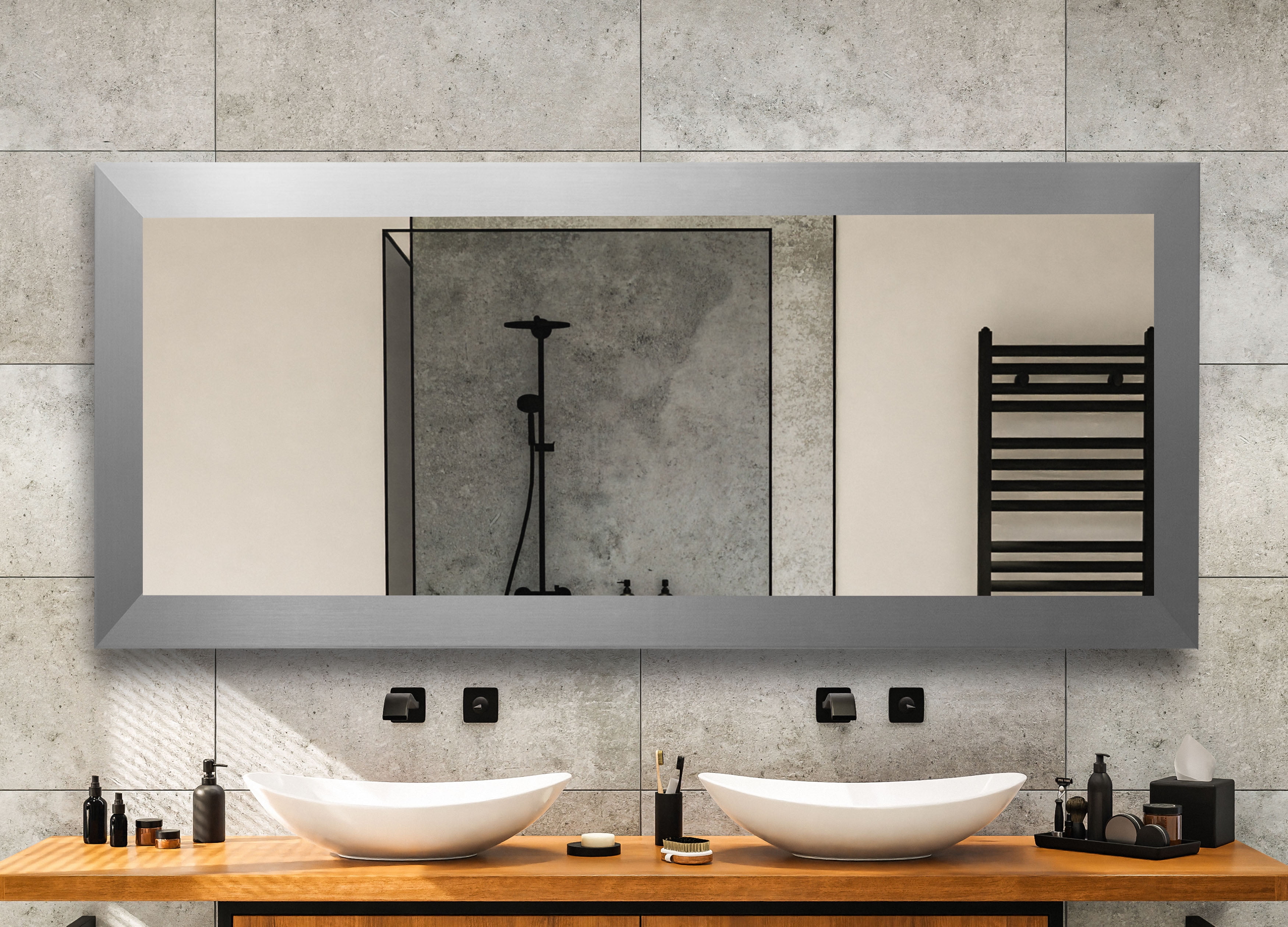 Rayne Wide 33 X 60 Silver Mirror - Walmart.com