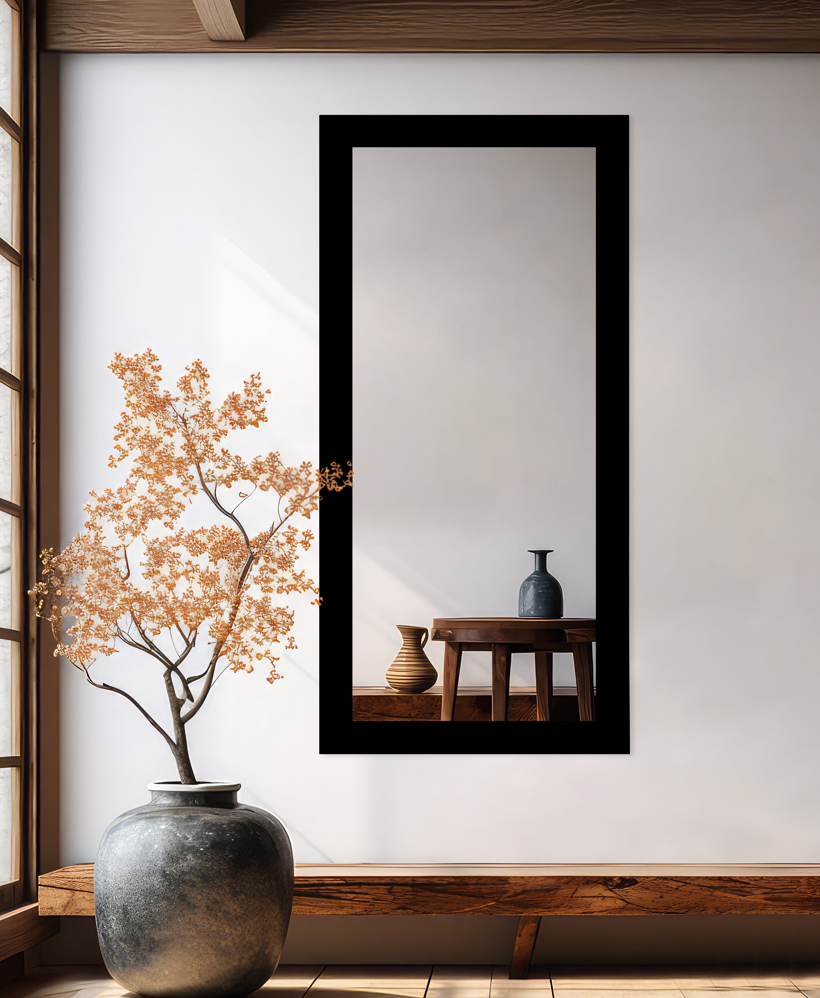 Rayne Wide 33 X 64 BLACK WALNUT Mirror - Walmart.com