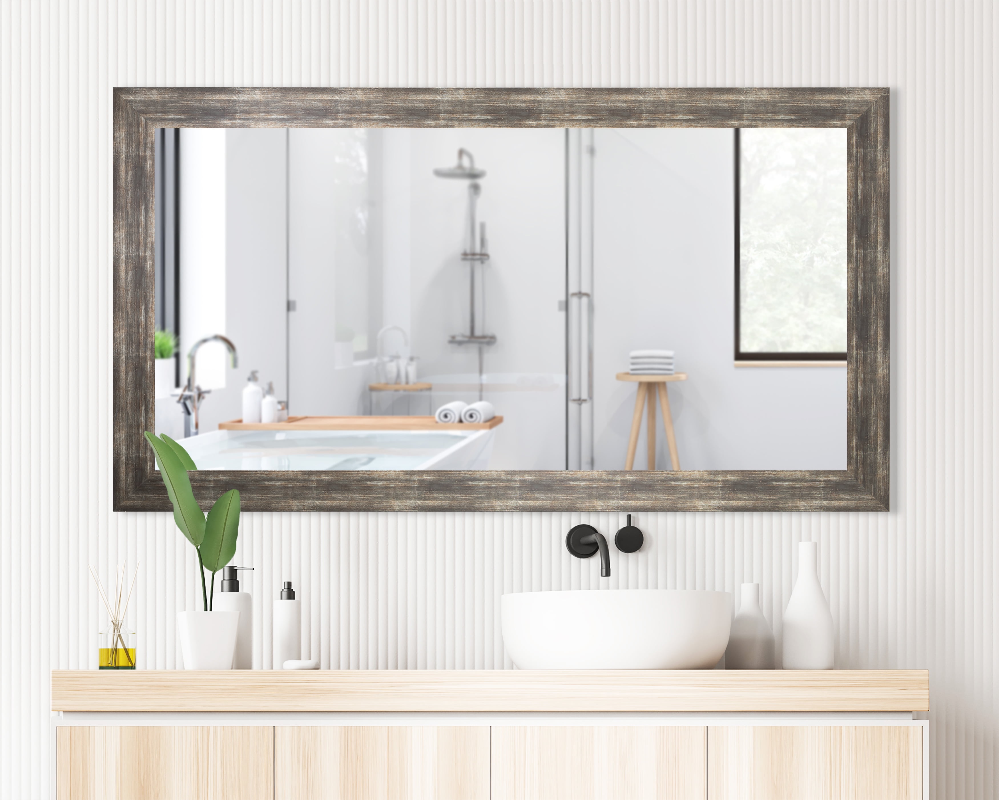Rayne Wide 33 X 66 BRUSHED BROWN Mirror - Walmart.com