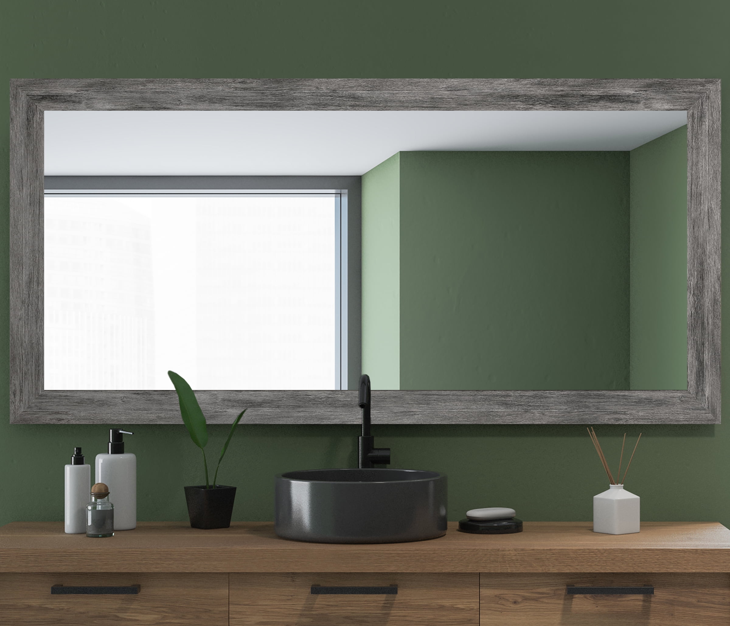 Rayne Wide 33 X 66 GREY Mirror - Walmart.com