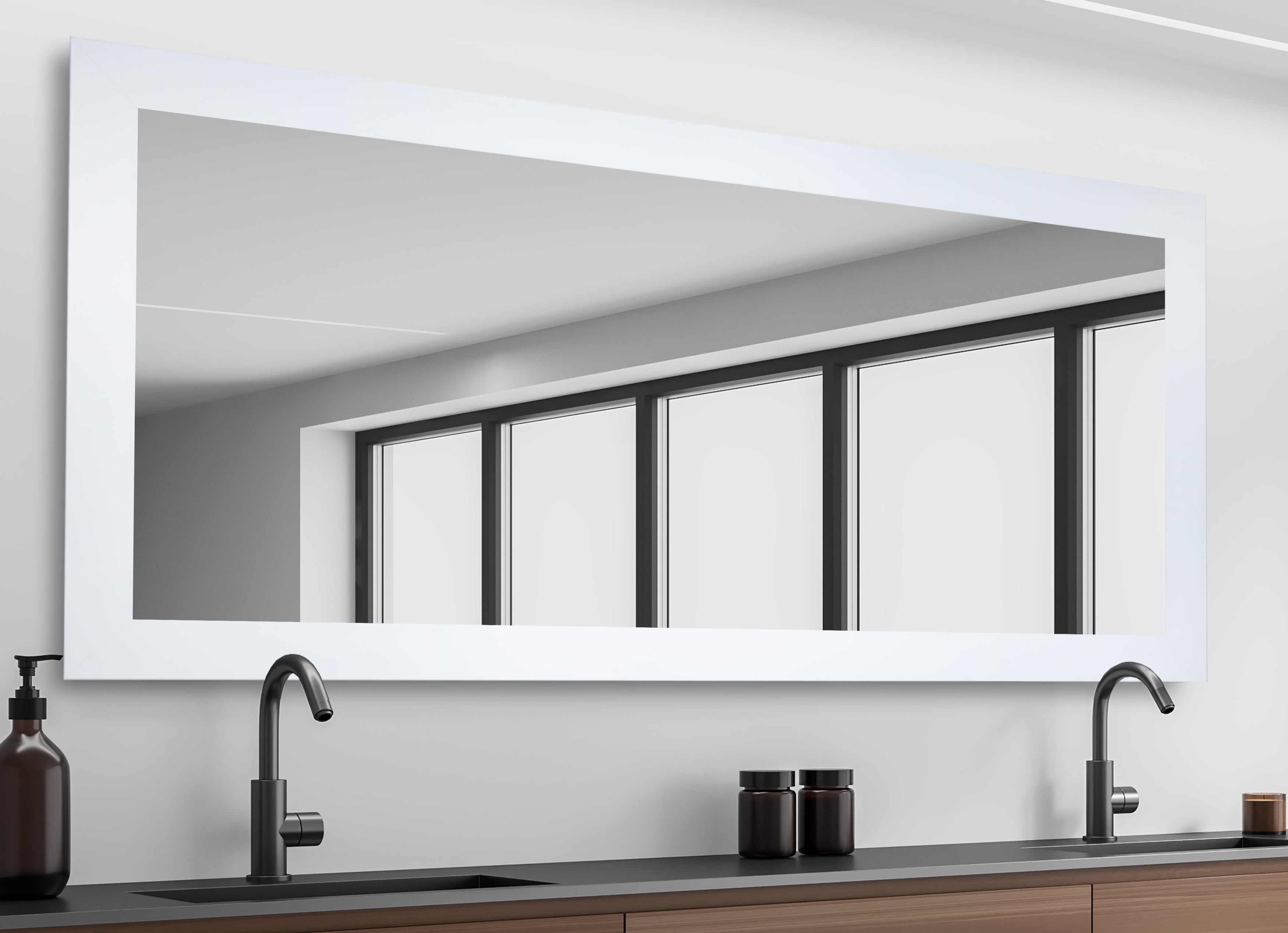 Rayne Wide 33 X 66 White Mirror - Walmart.com