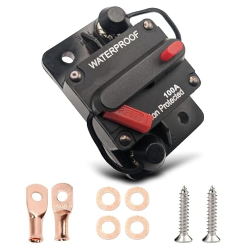 Rayne's World 100 Amp 12V-48V DC Waterproof Circuit Breaker with ...